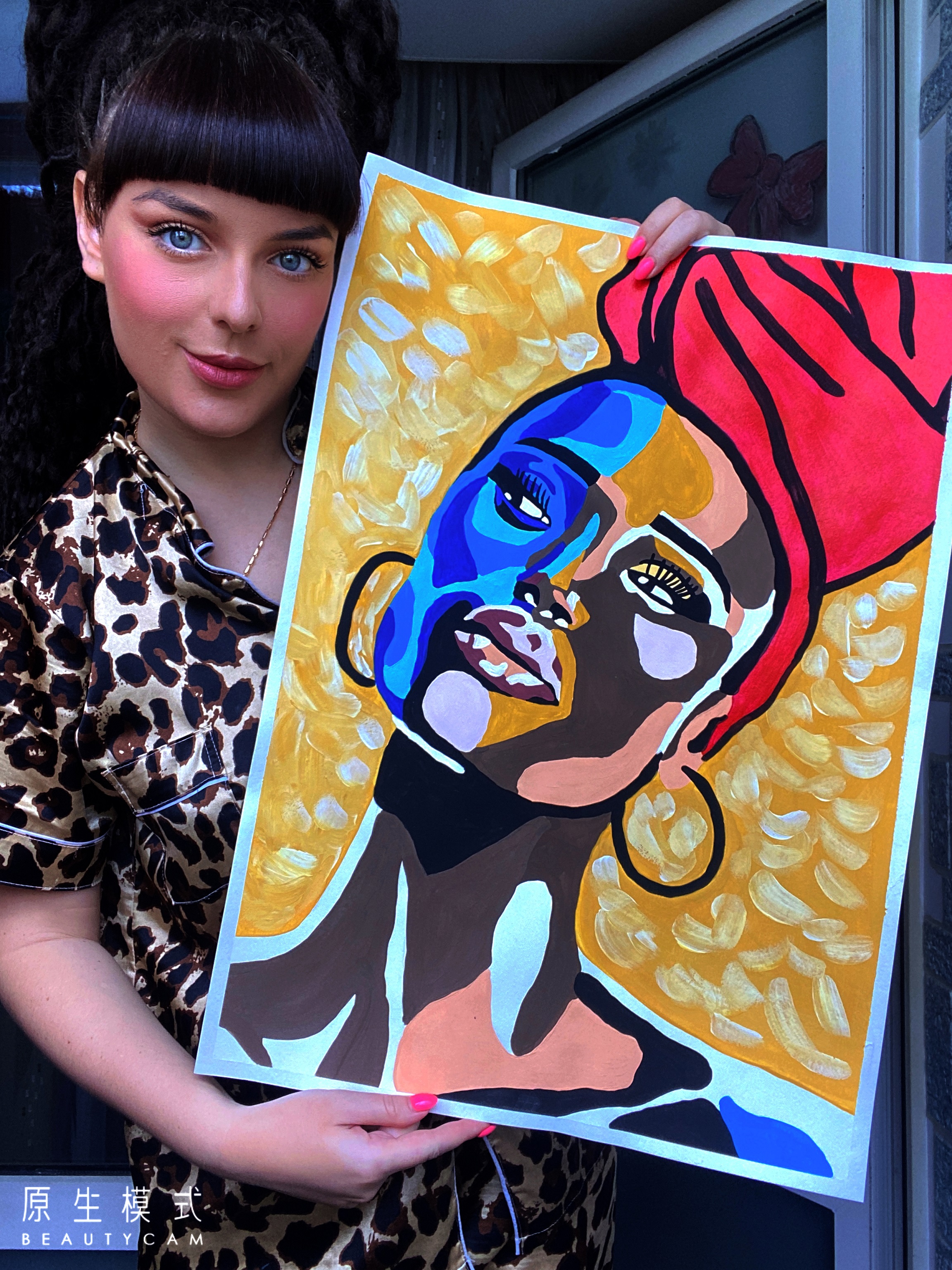 American Woman Painting Black Woman Original Art Black Woman - Inspire ...