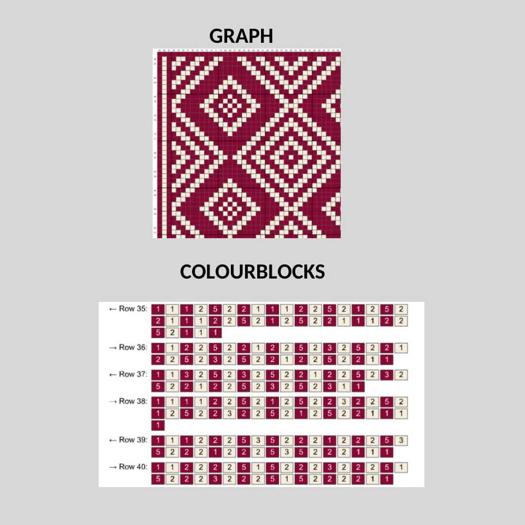 Loop yarn Mosaic Rhombus blanket pattern PDF - Inspire Uplift