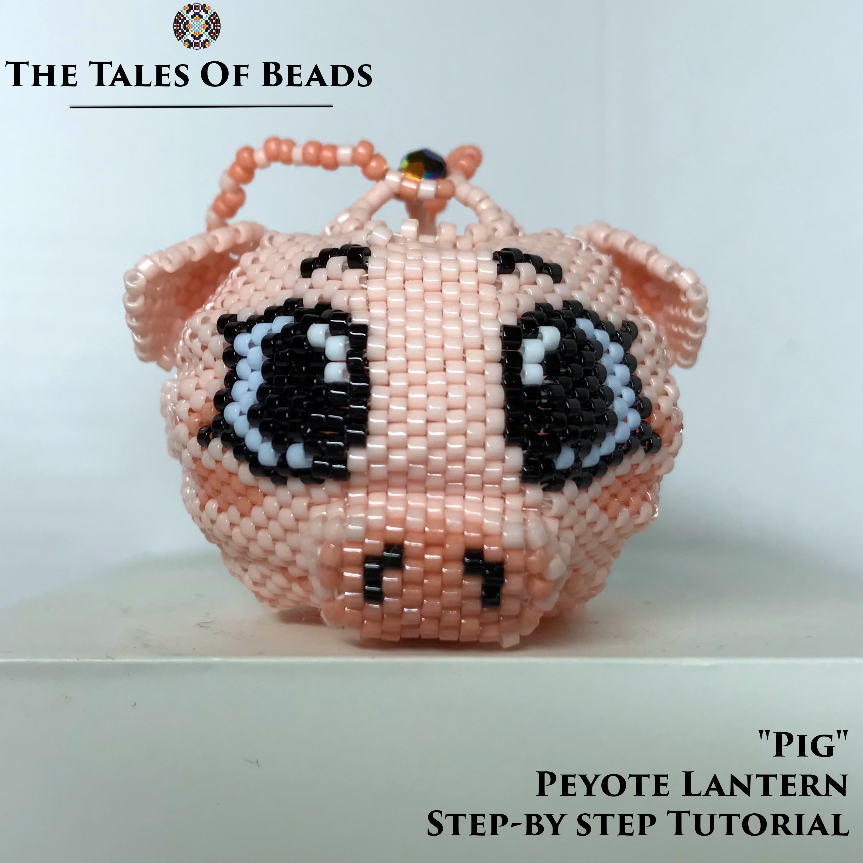 PDF Beaded Pig Pattern Peyote Lantern Tutorial / Beaded Chin - Inspire ...
