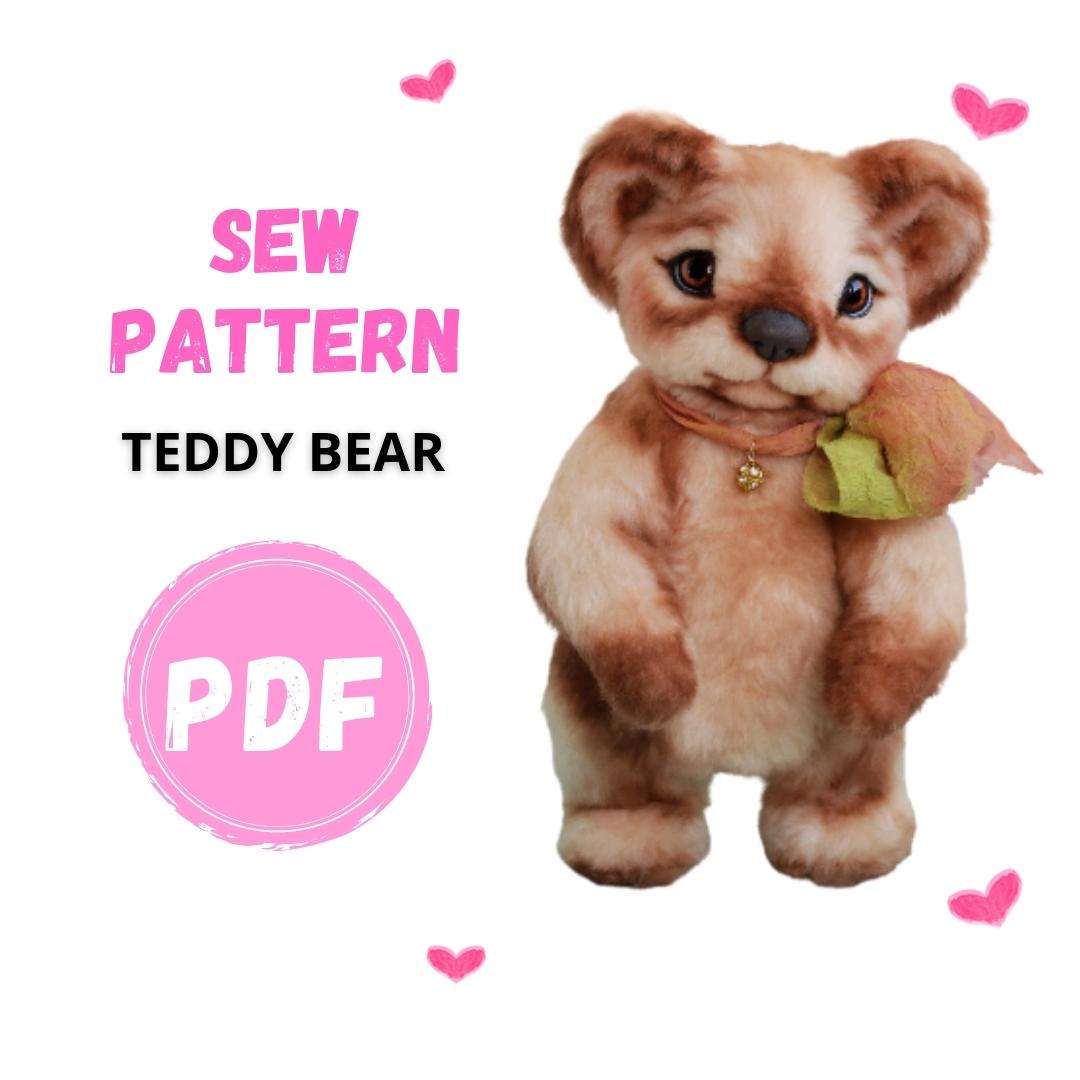 TEDDY BEAR Pattern - Figure stuffed animal, Pattern PDF | Inspire Uplift
