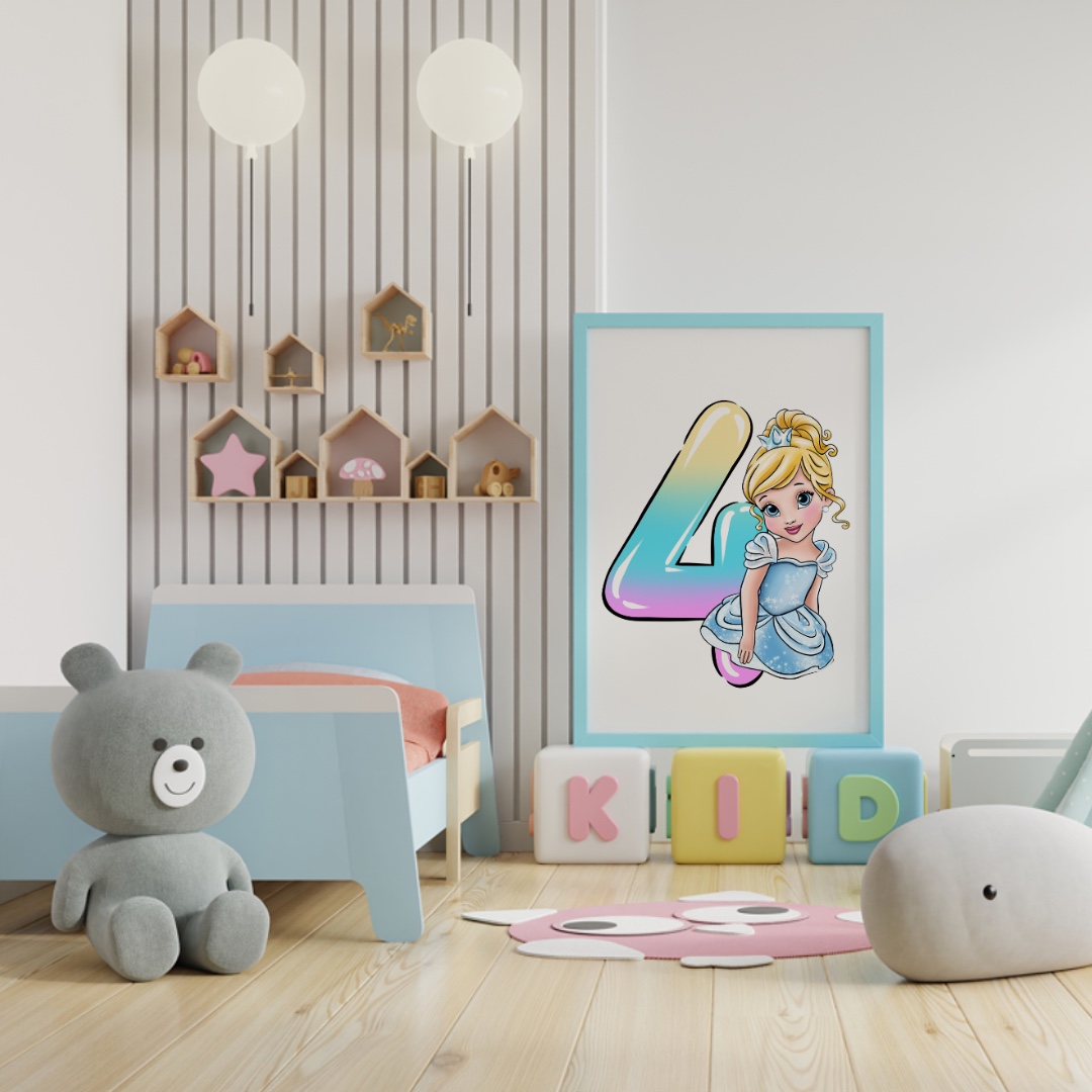 Princess numbers clipart, Numbers design, 2 sets of numbers - Inspire ...