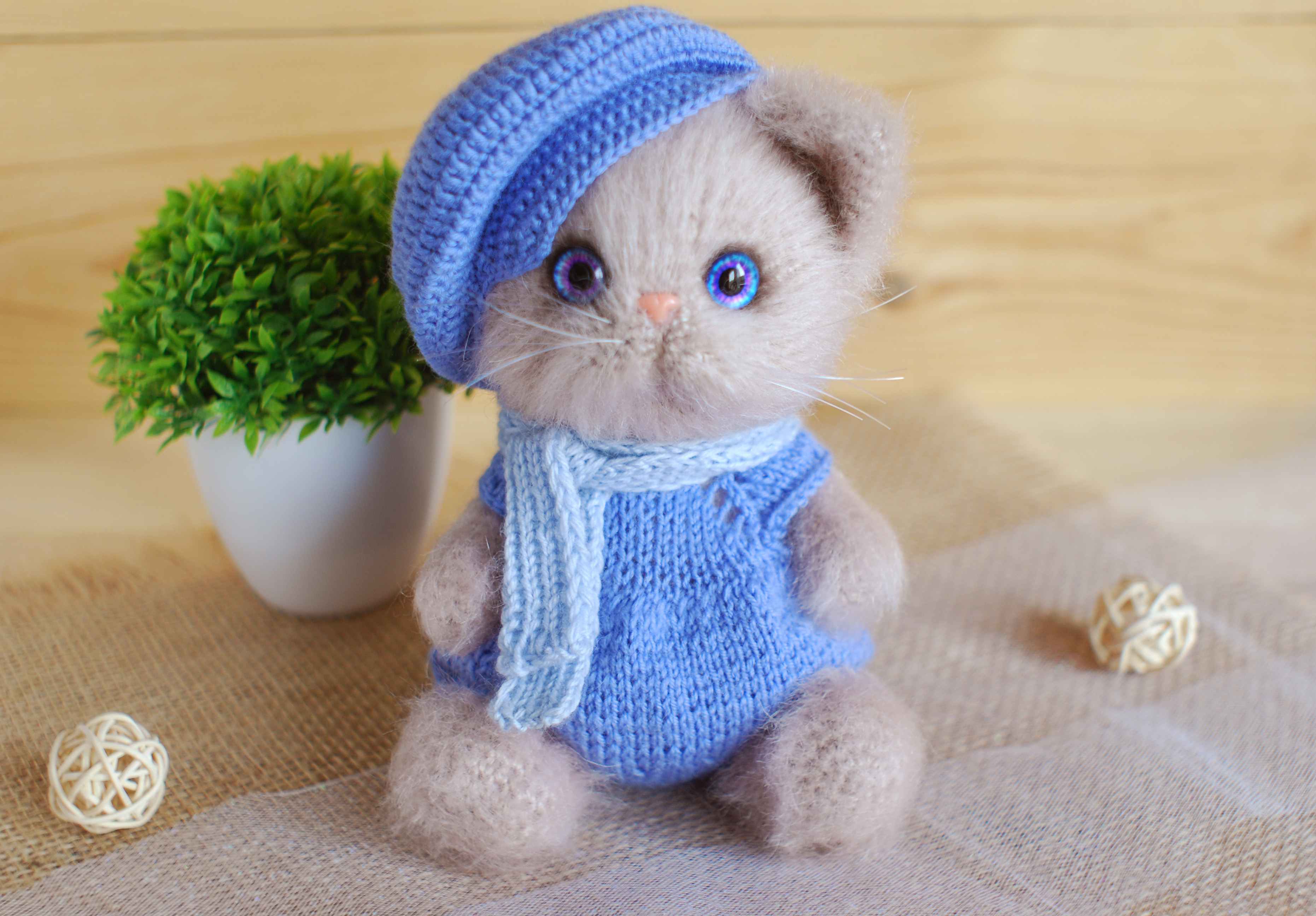 Crochet cat is stuffed toy. Amigurumi cat is cat lover gift. | Inspire ...