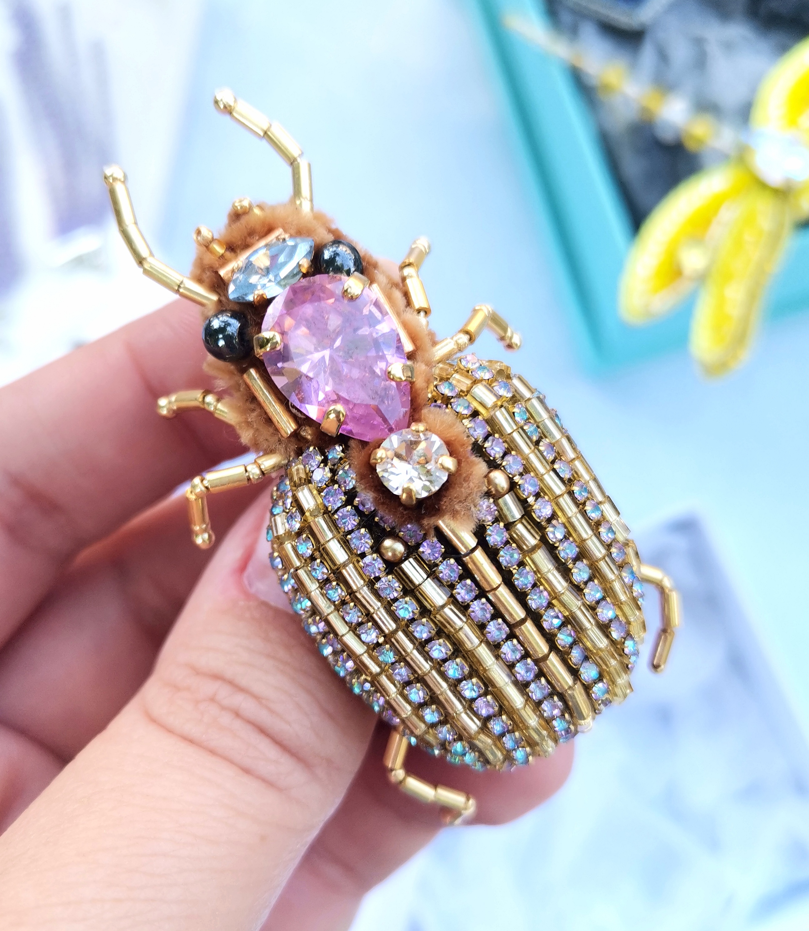Beetle jewelry brooch, bug pin, insect jewelry | Inspire Uplift