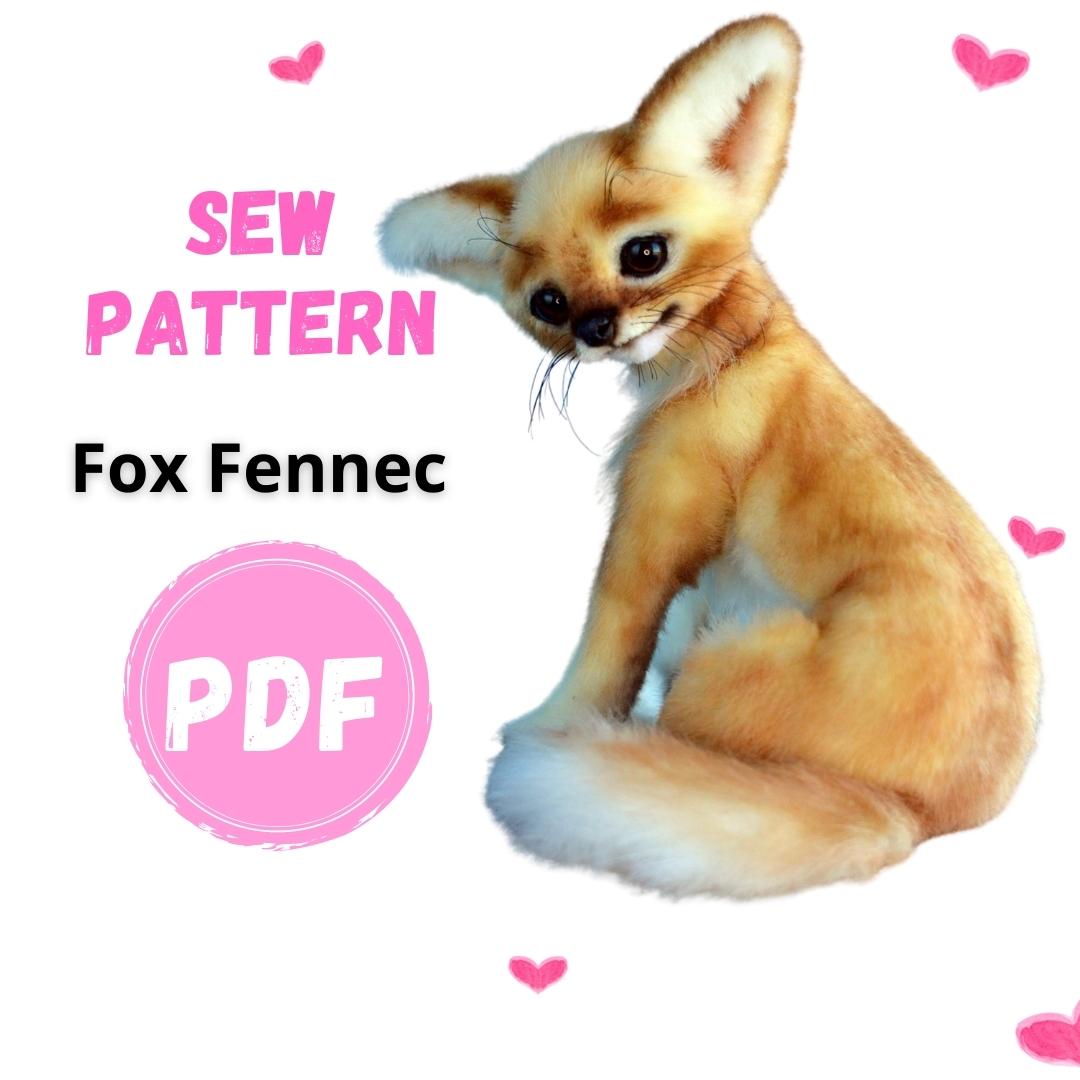 SEW PATTERN Fox Fenek - Fox Fenek - Collectible toy | Inspire Uplift