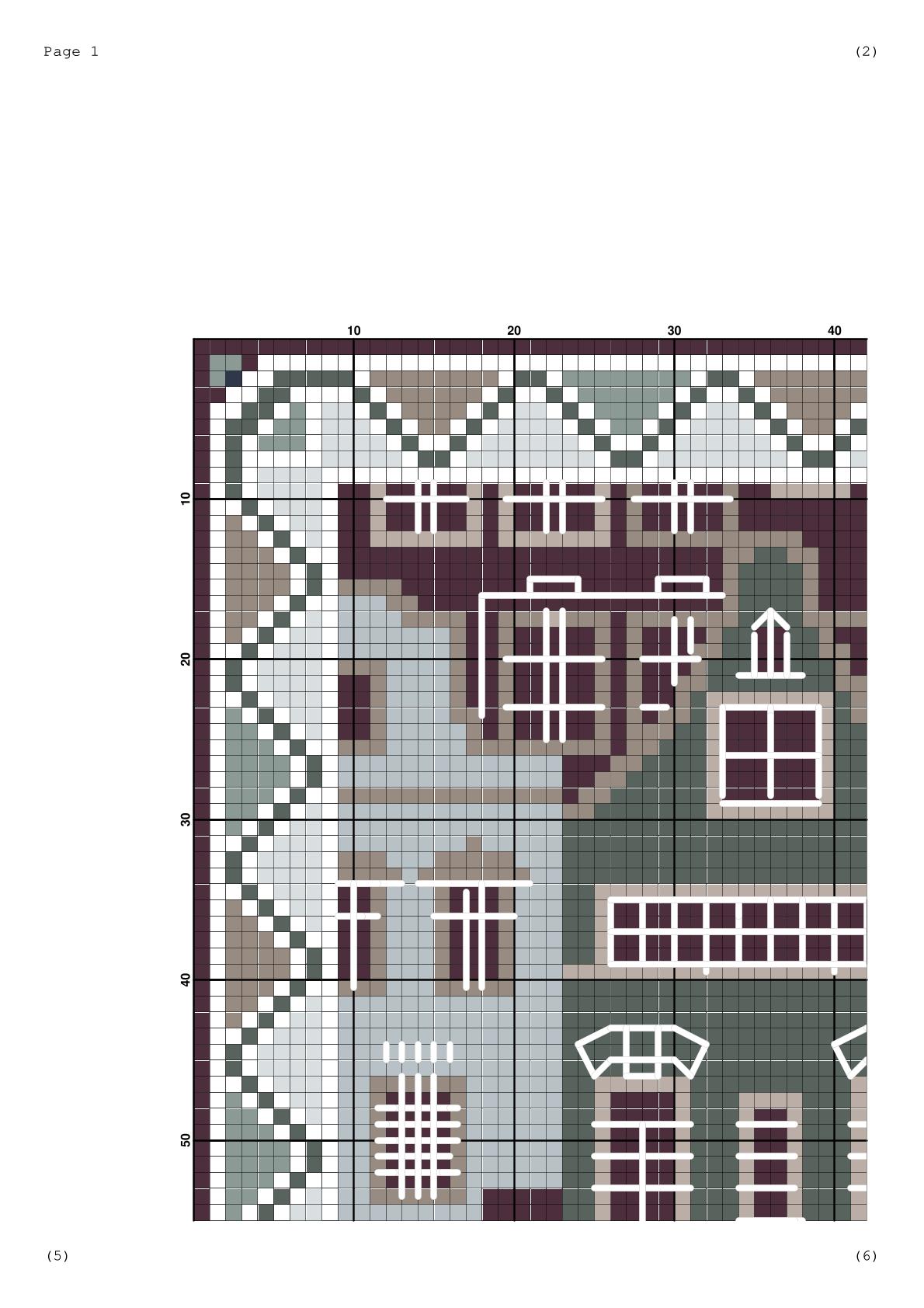 Patchwork Cross Stitch Pattern Dutch City Modern Design Embr - Inspire ...
