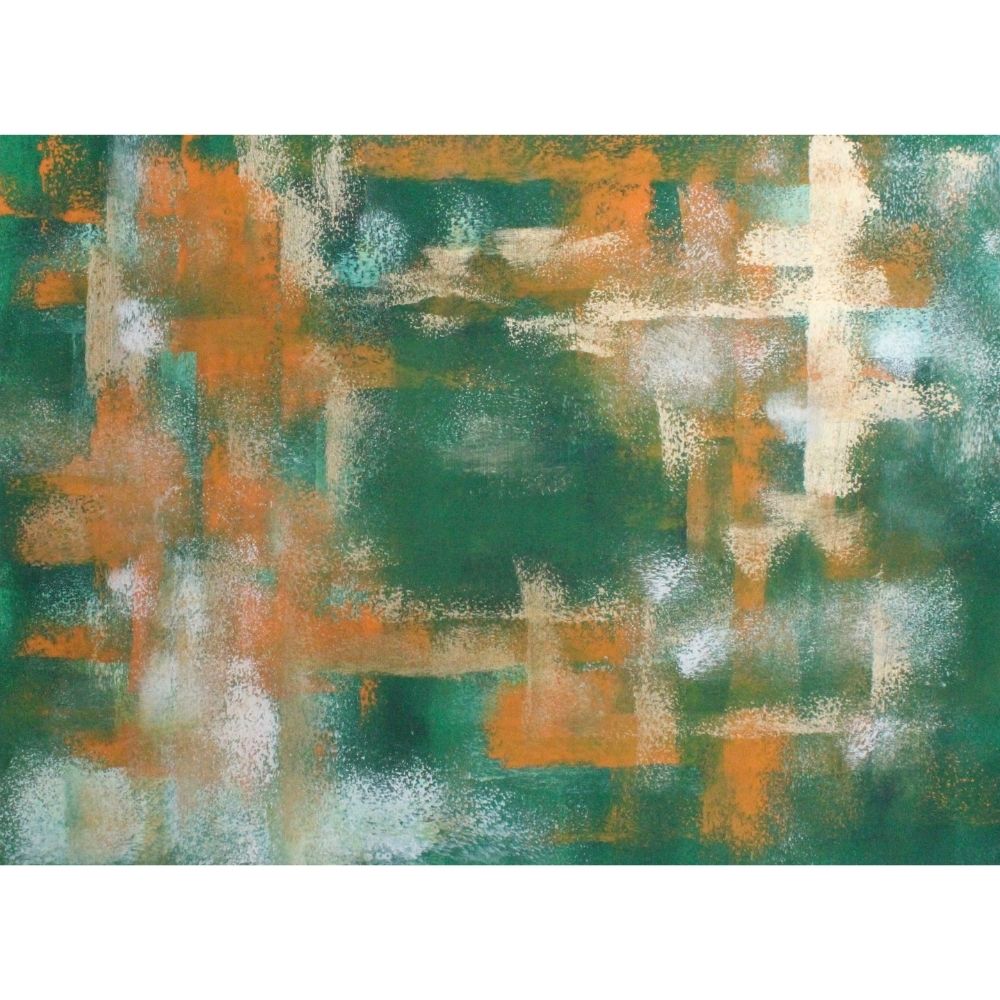 Abstract interior painting original acrylic art green artwor | Inspire ...