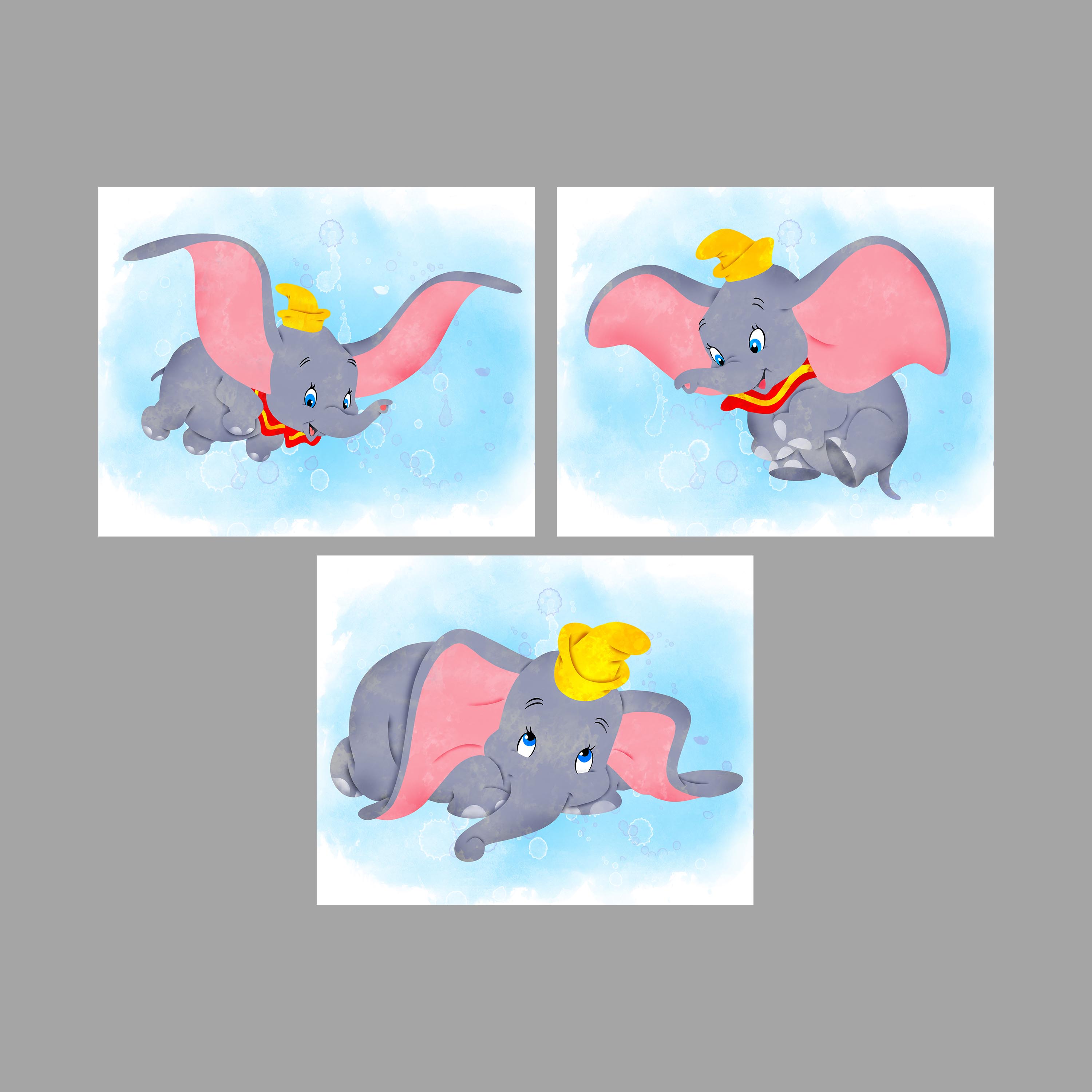 Dumbo Disney Set Art Print Digital Files nursery room | Inspire Uplift