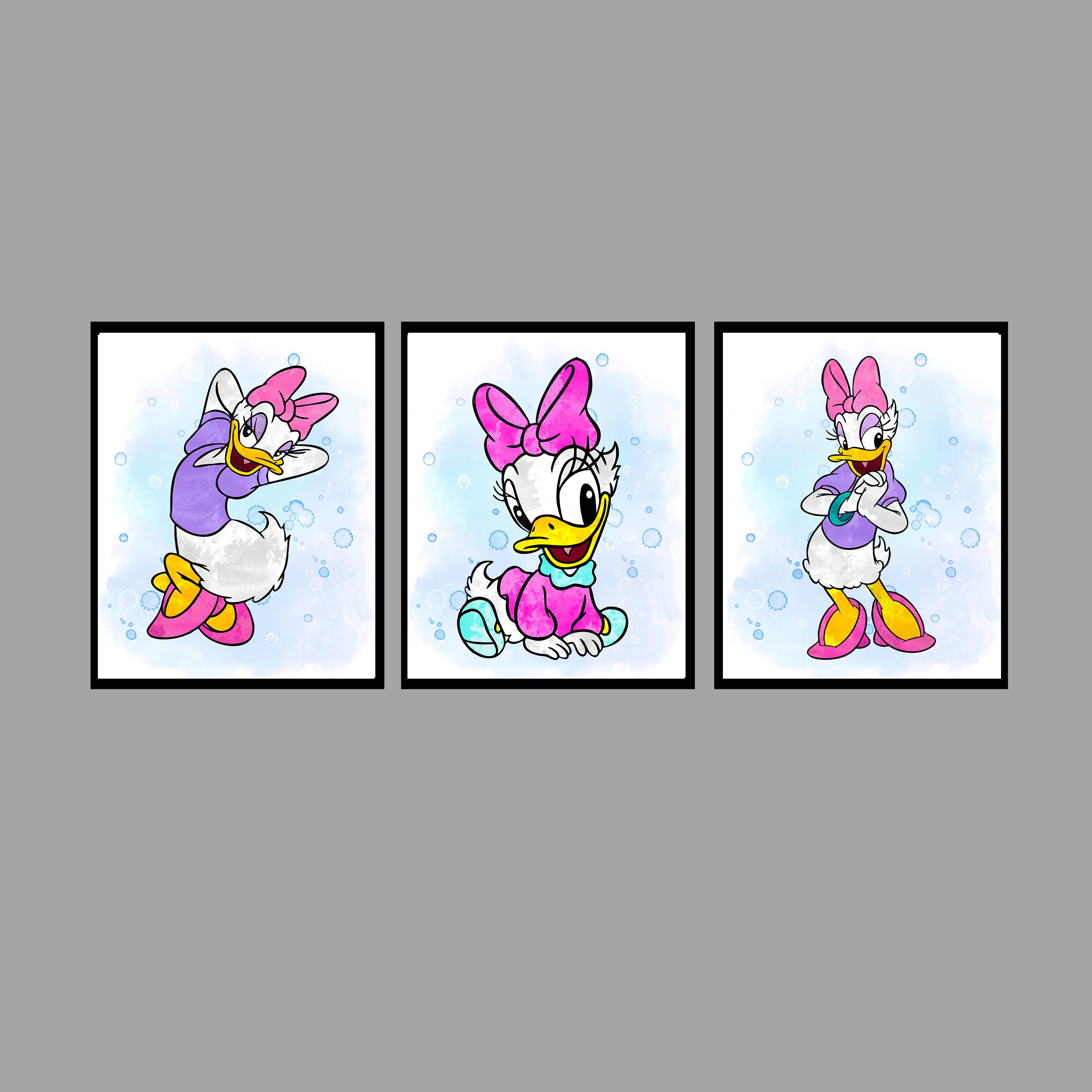 Daisy Duck Disney Set Art Print Digital Files nursery room - Inspire Uplift
