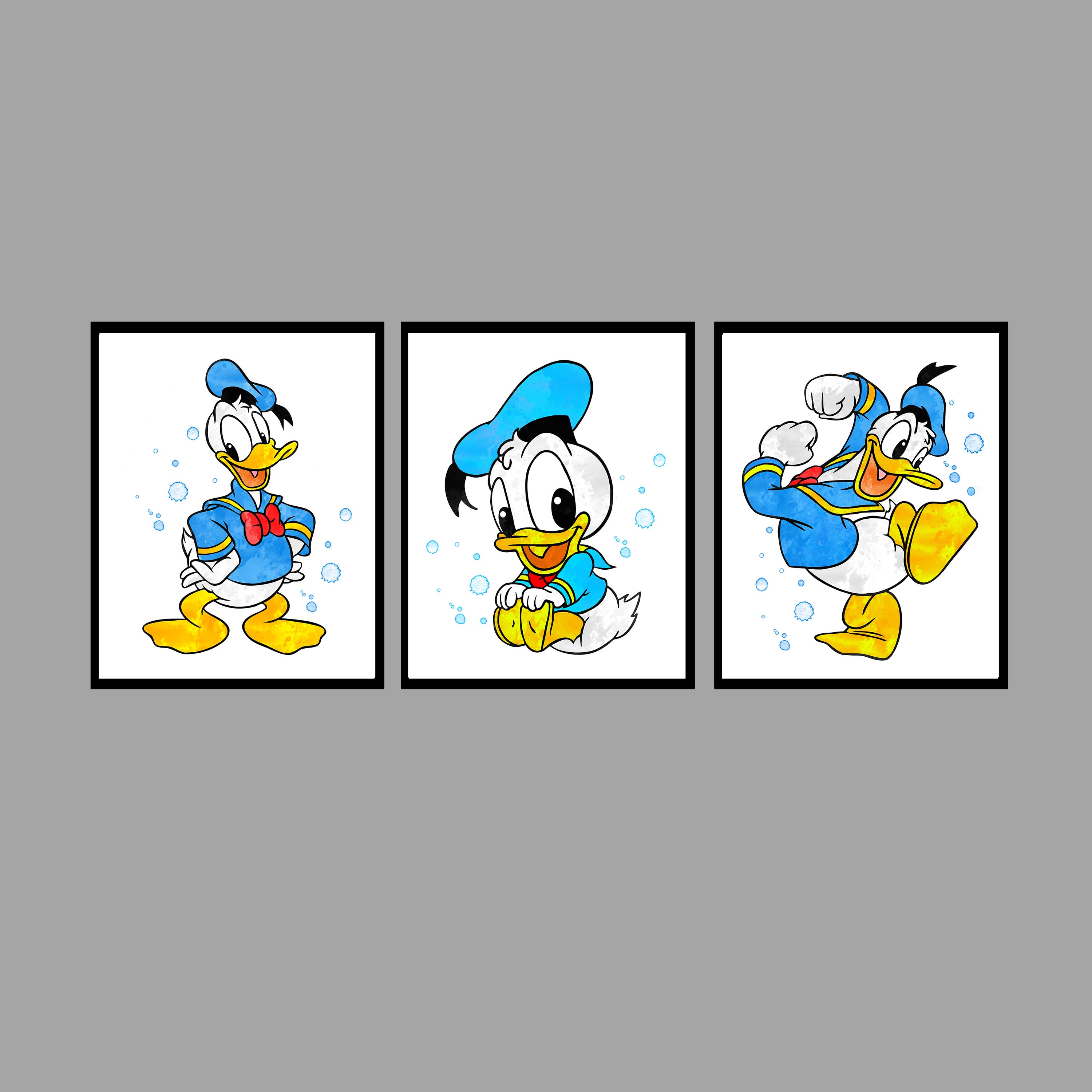 Donald Duck Disney Set Art Print Digital Files nursery room | Inspire ...