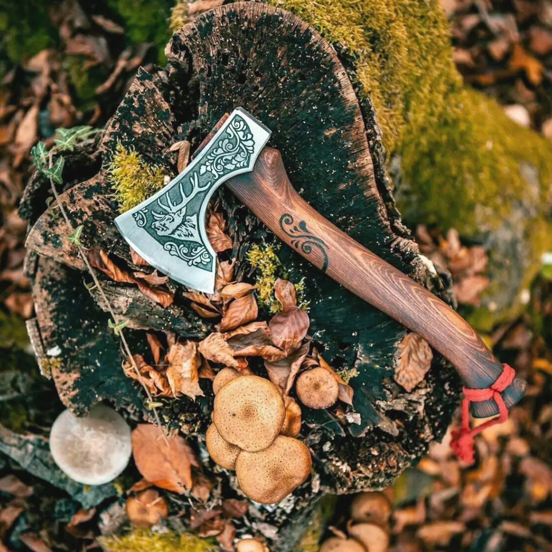 Custom Handmade Steel Tomahawk Axe Integeral Hatchet Hunting | Inspire ...