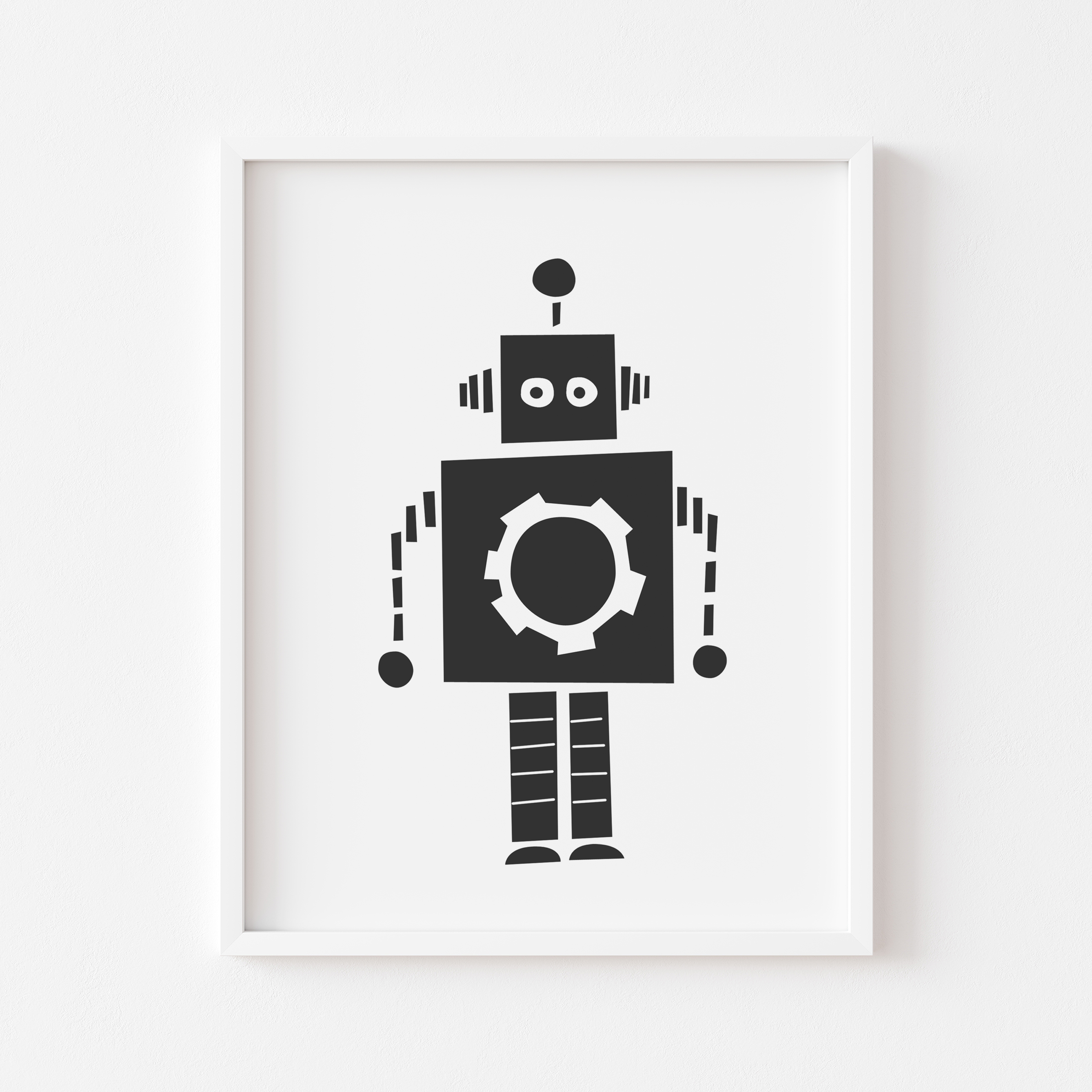 So Cute Robot Print, Robot poster for kids, Robot wall art, - Inspire ...