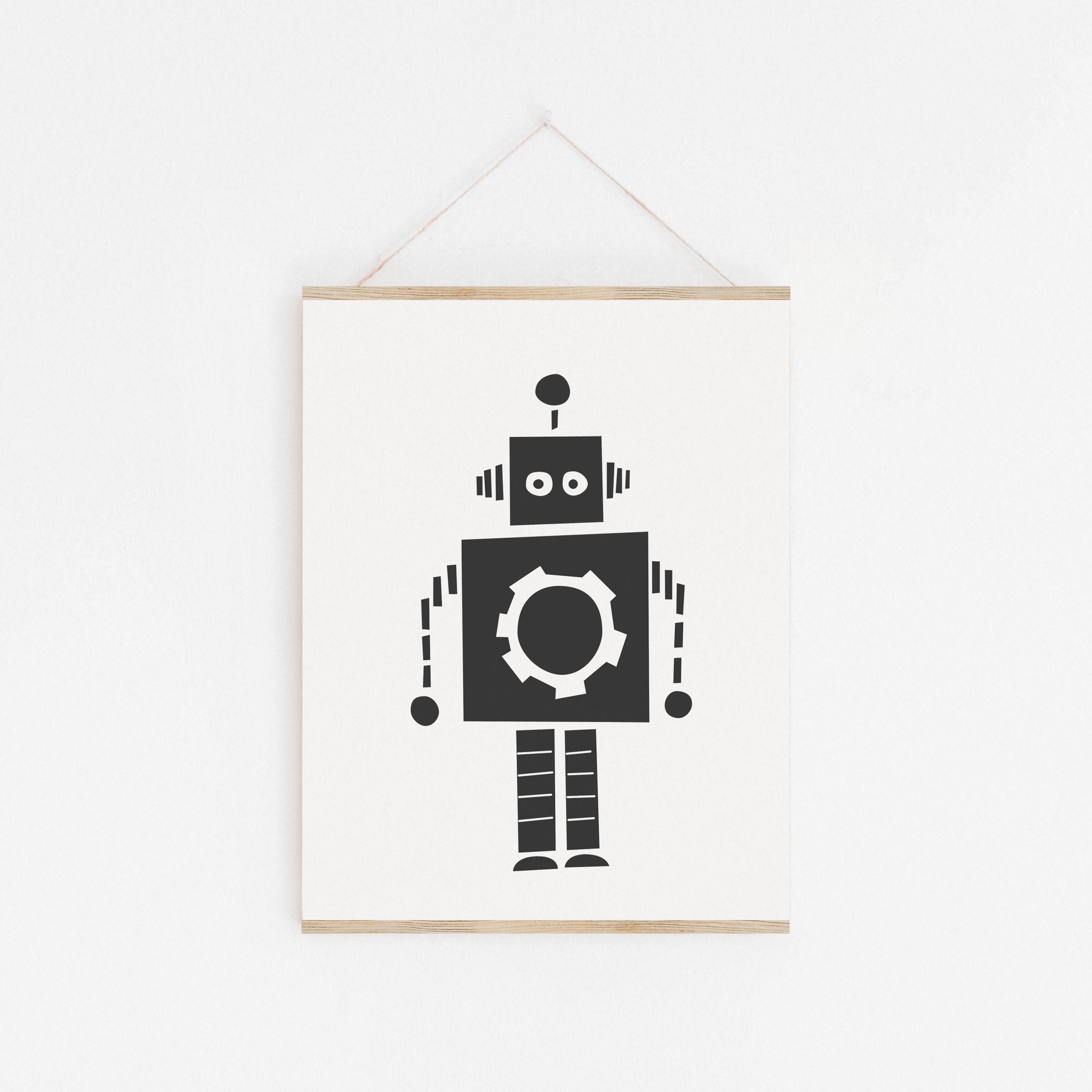 So Cute Robot Print, Robot poster for kids, Robot wall art, - Inspire ...