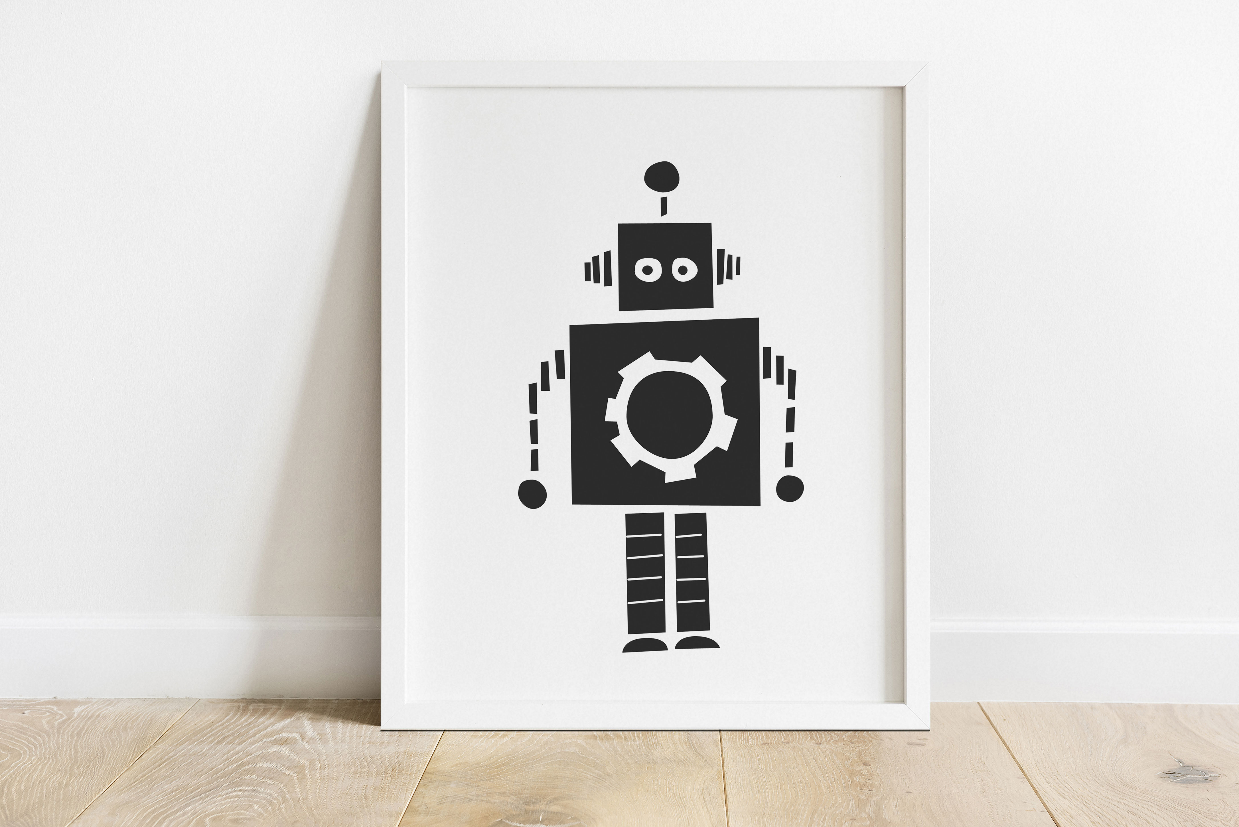 So Cute Robot Print, Robot poster for kids, Robot wall art, - Inspire ...