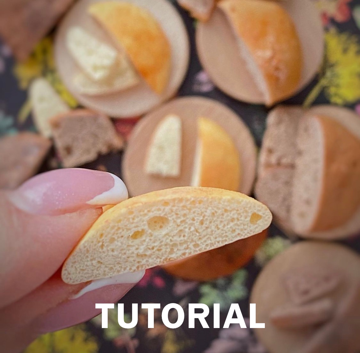 Miniature soft breads. TUTORIAL polymer clay. Video + pdf. D | Inspire ...