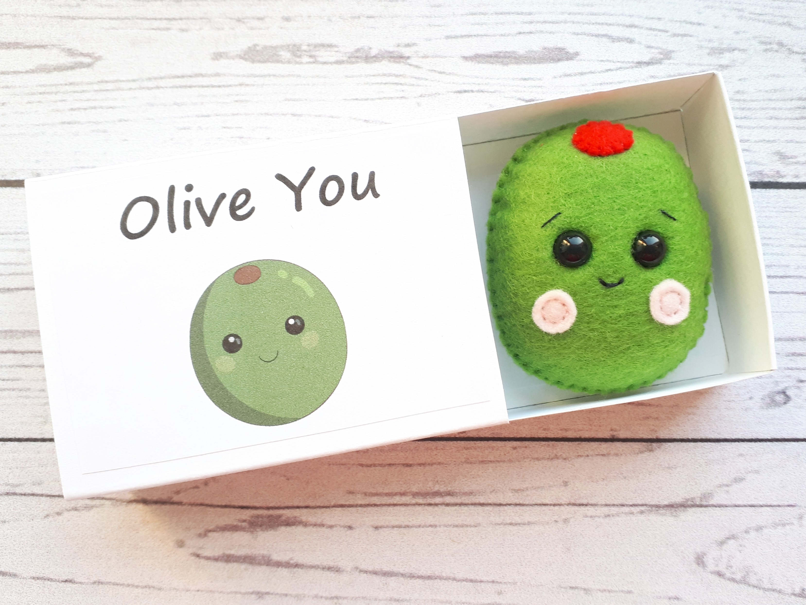 Olive You, Pocket hug in a matchbox, Sending you hugs, Anniv - Inspire ...