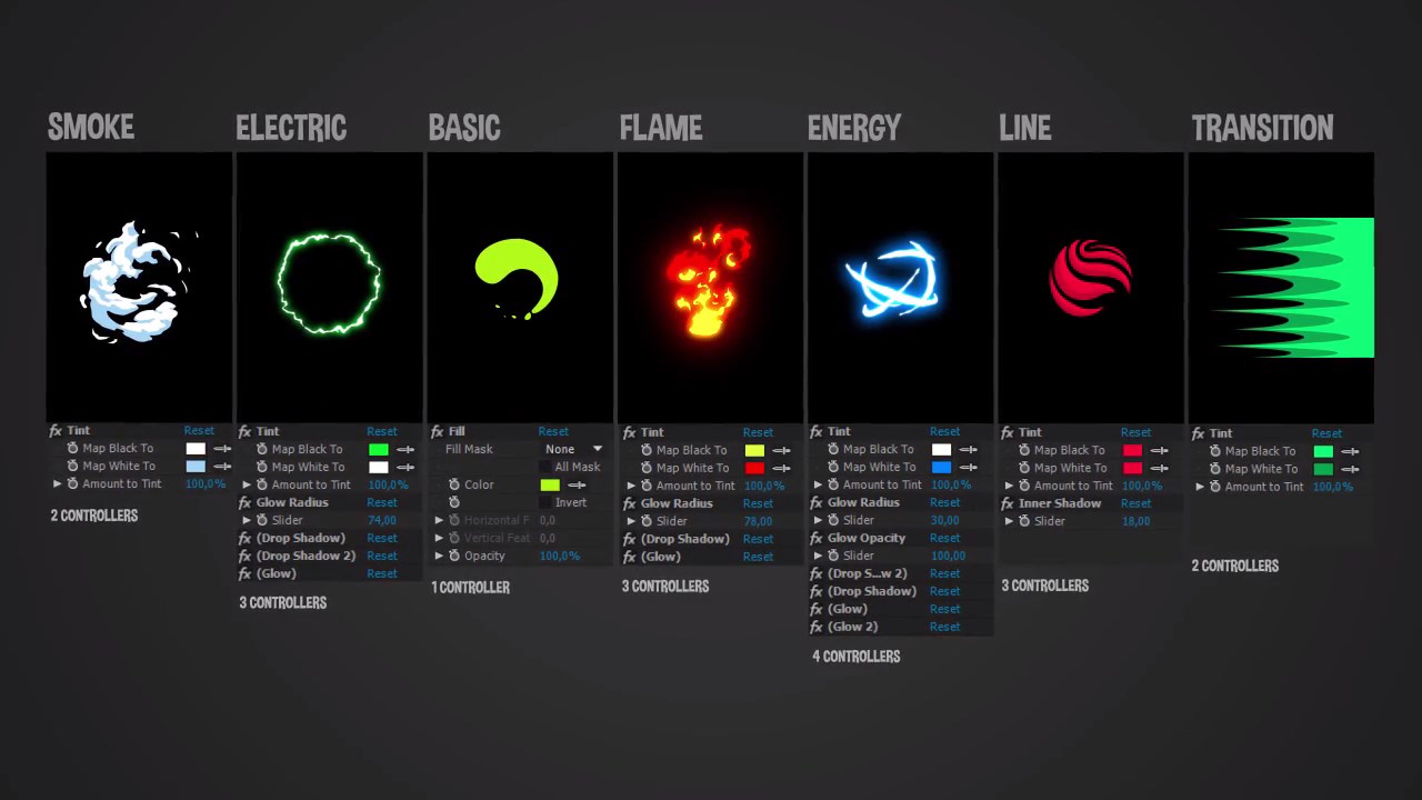 140 Flash FX Elements! Smoke Explosions, Electrical Discharg - Inspire Uplift