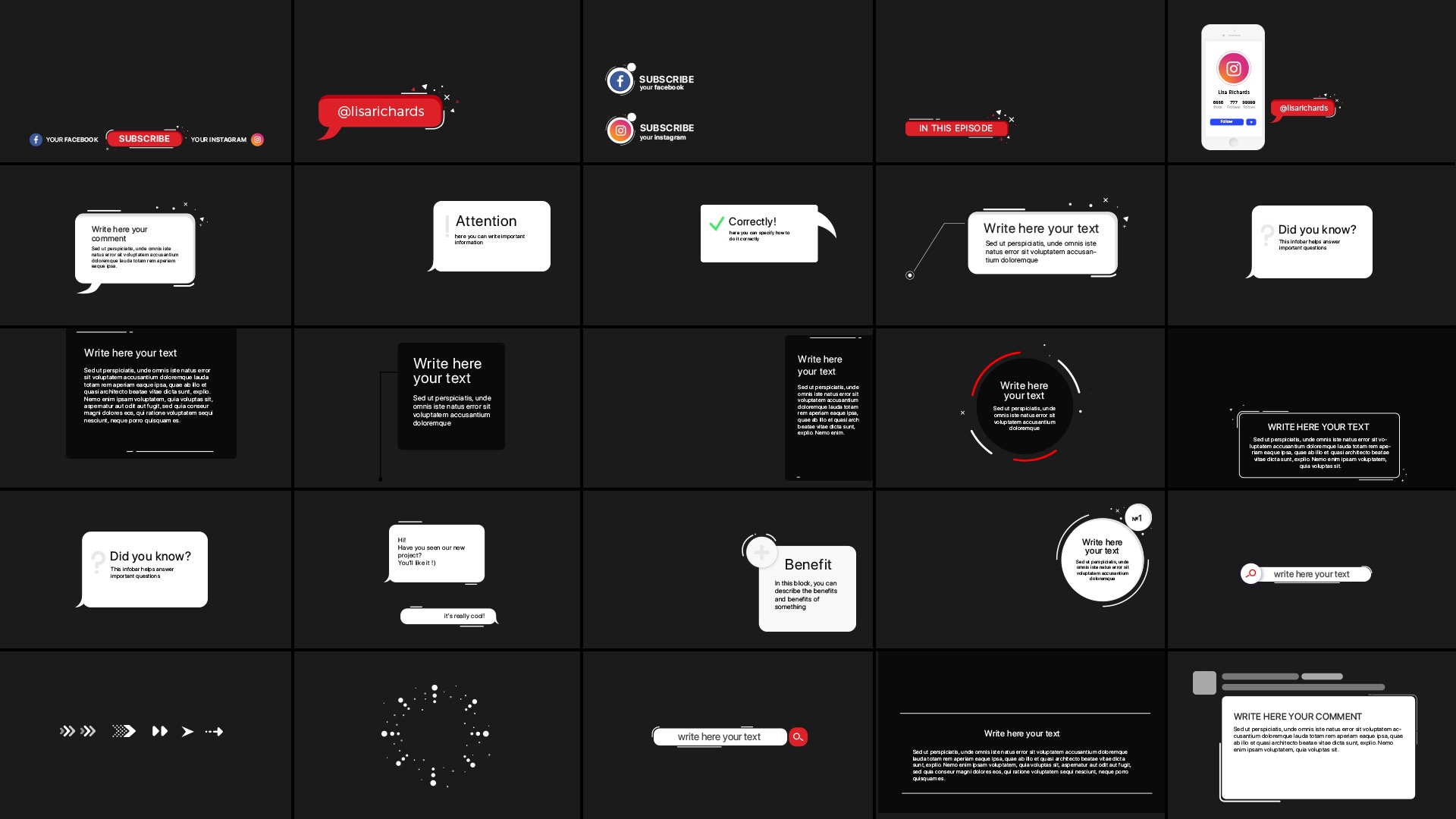 The best collection of elements for the Youtube channel! MOG - Inspire ...