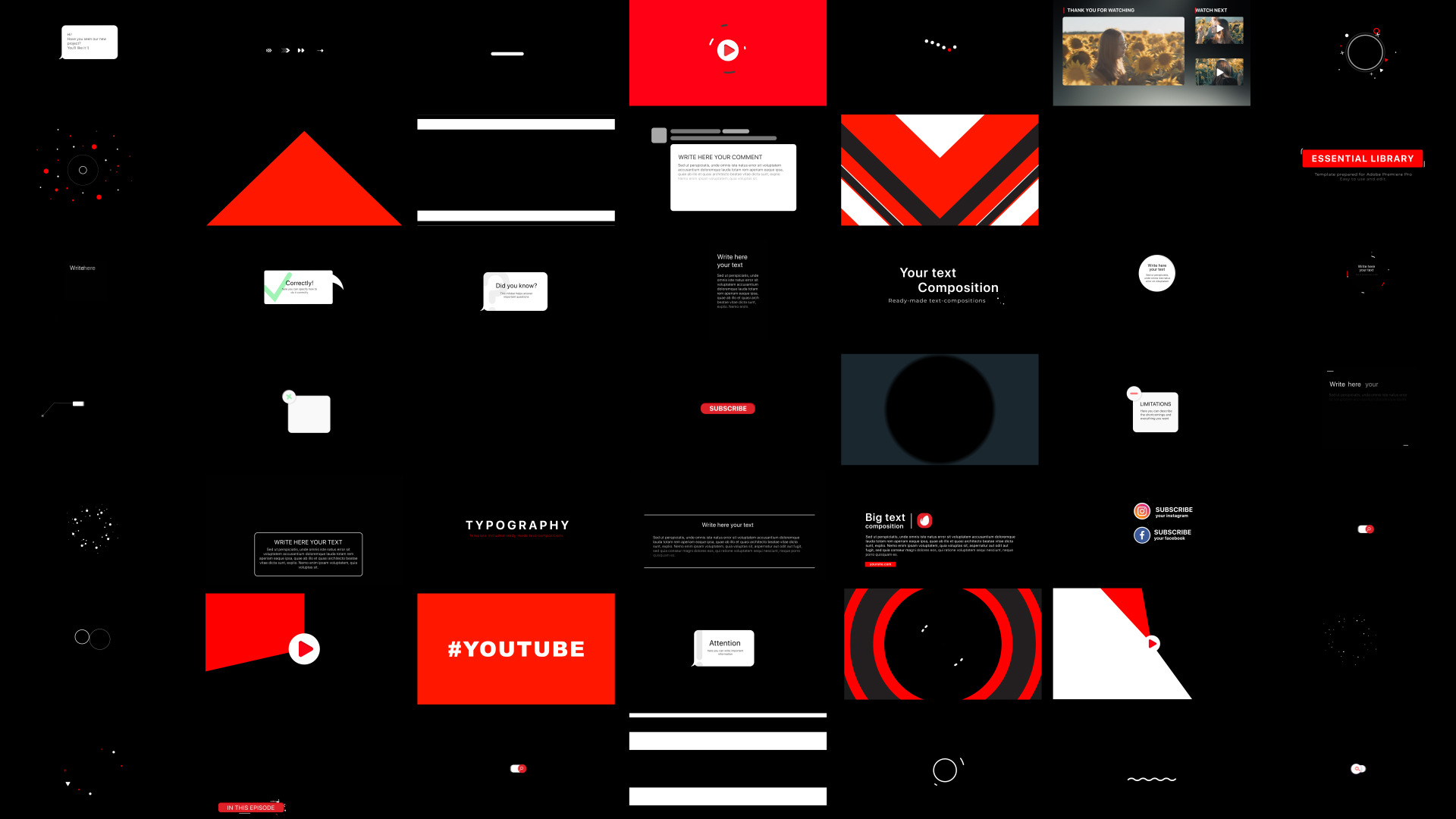 The best collection of elements for the Youtube channel! MOG - Inspire ...