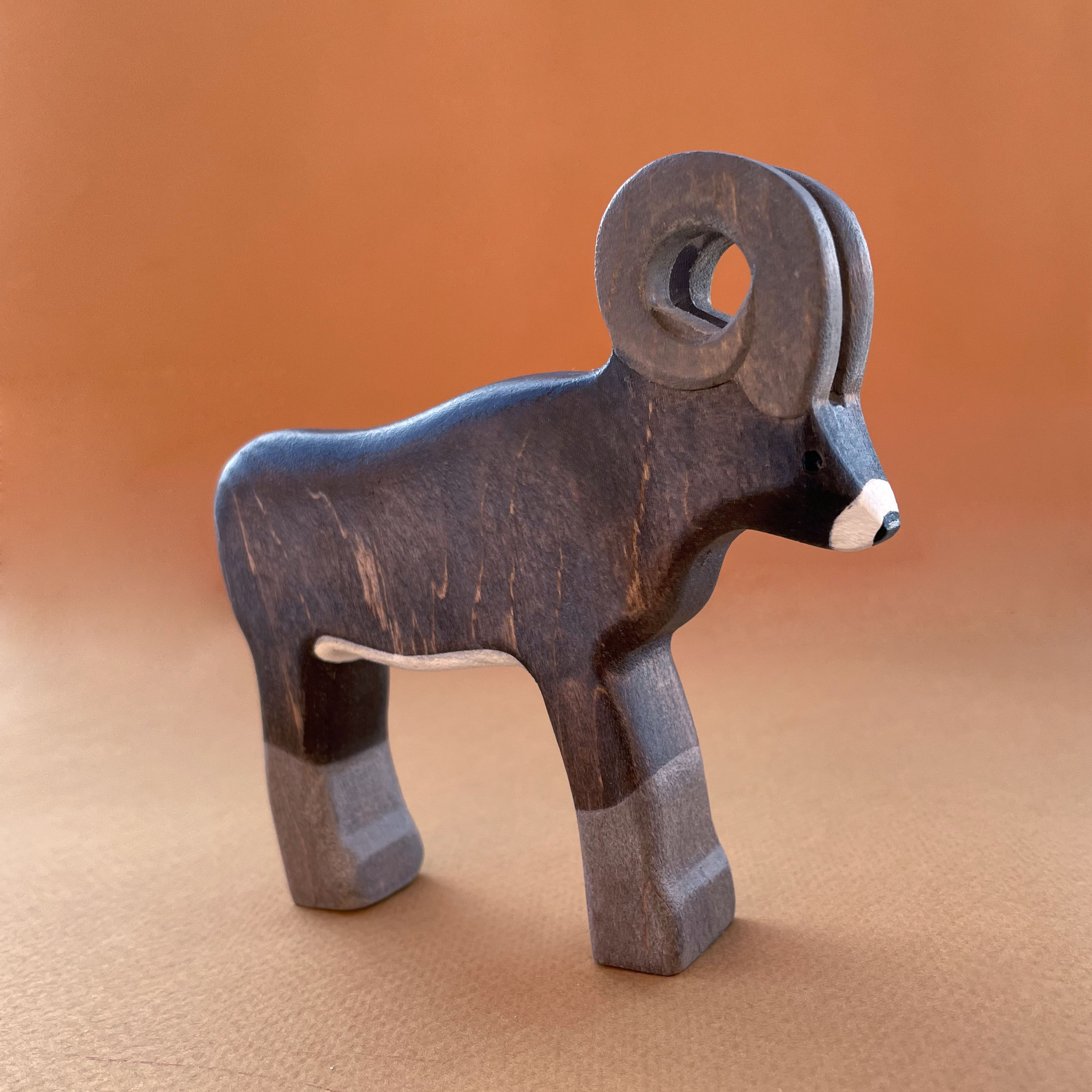 Wooden ram figurine - Ram toy - Wooden animals - Wooden toys - Inspire ...