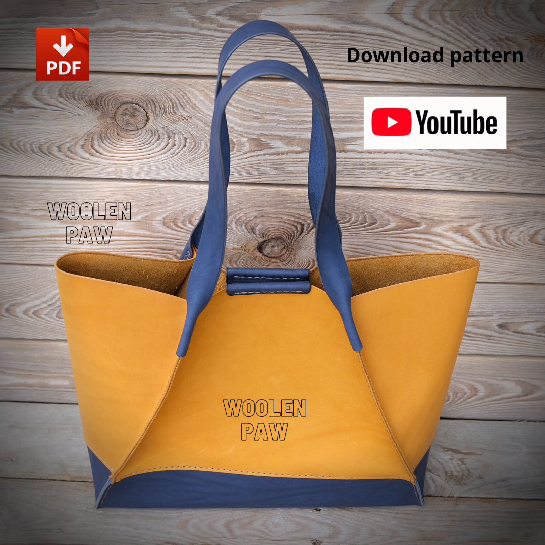 Leather pattern Tote bag + video tutorial. BG4 - Inspire Uplift