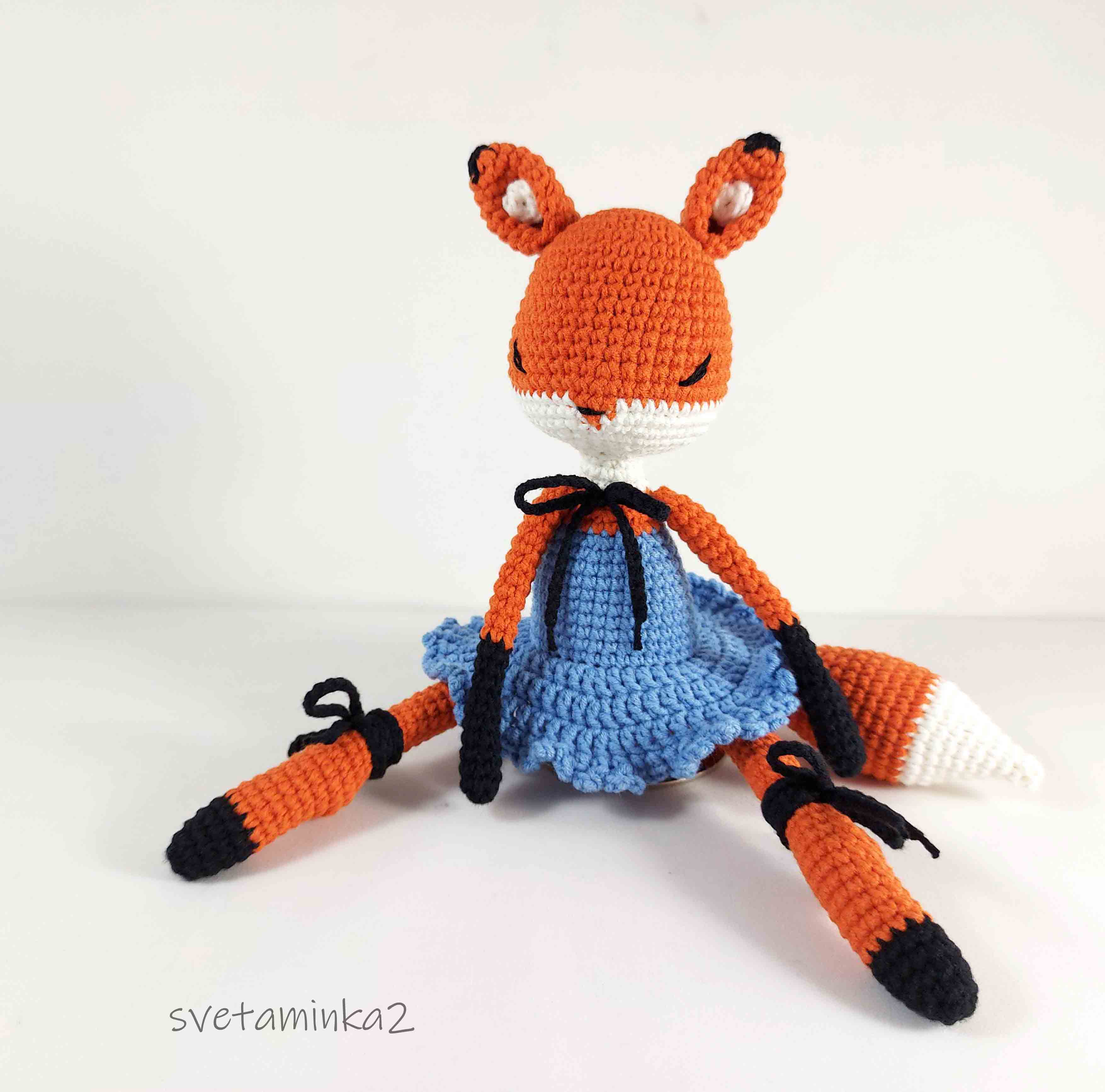 Crochet Fox Pattern Amigurumi Fox Pattern Red Fox Amigurumi - Inspire ...