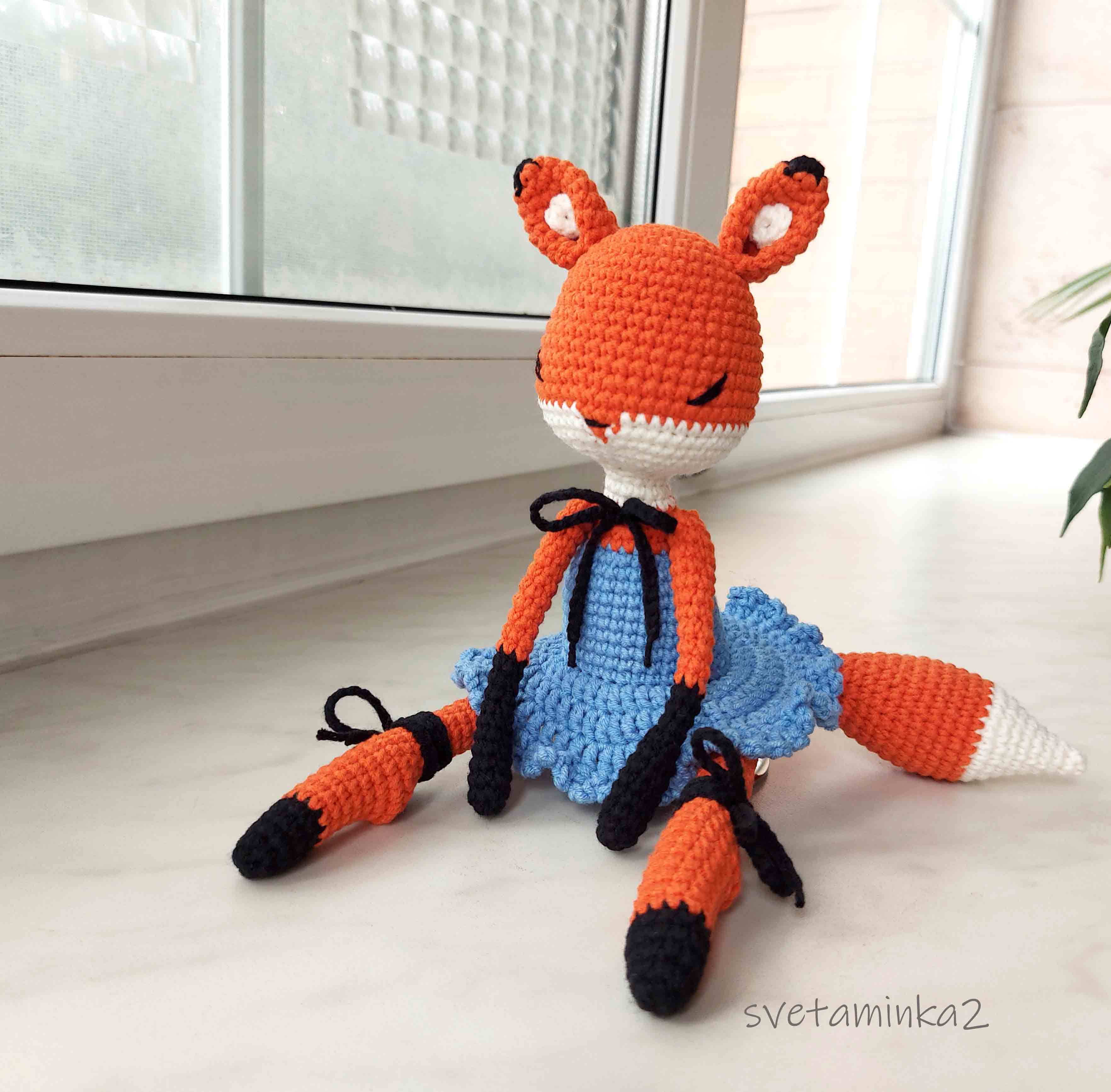 Crochet Fox Pattern Amigurumi Fox Pattern Red Fox Amigurumi - Inspire ...