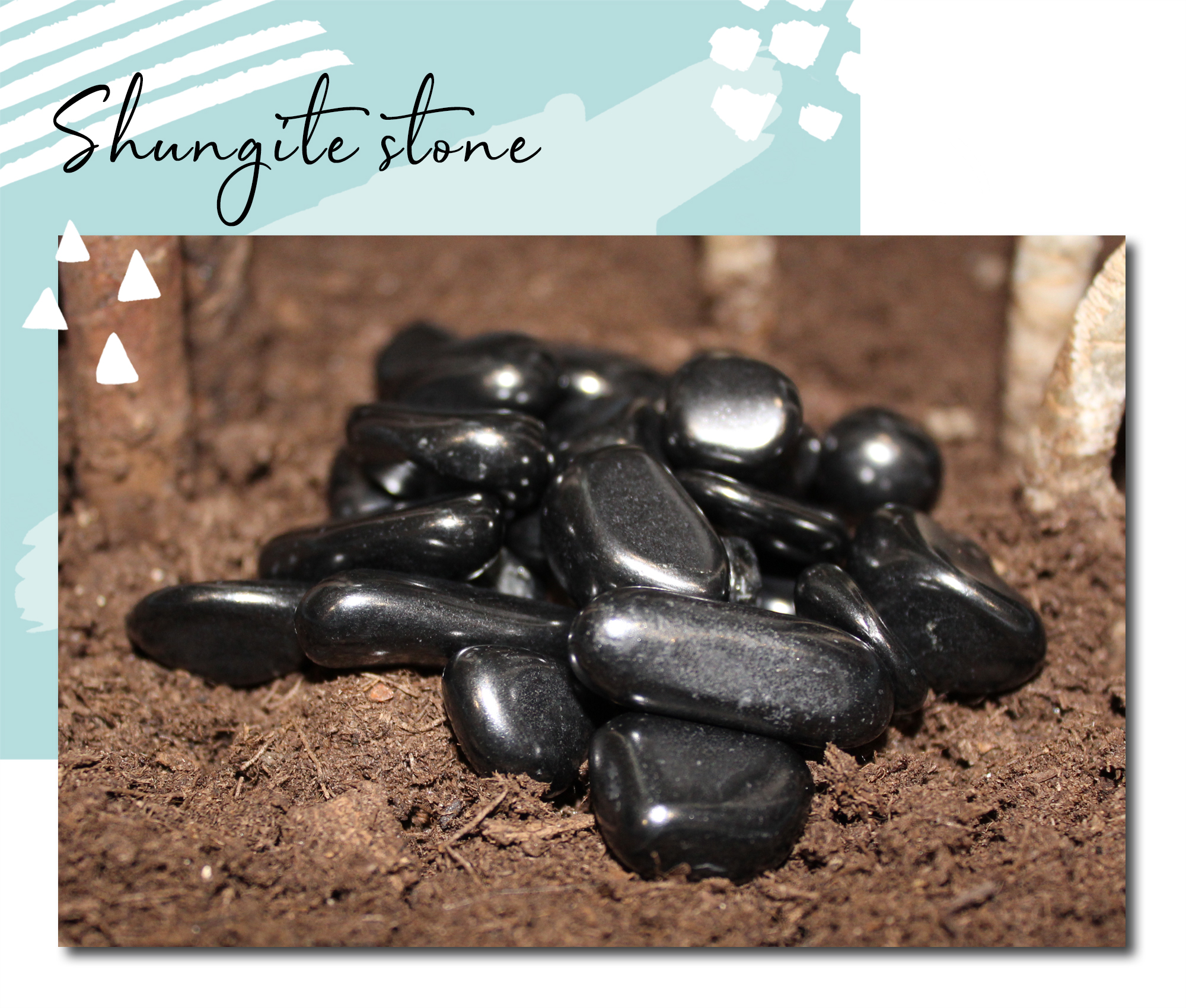 Shungite tumbled stone. Authentic Karelian shungite. | Inspire Uplift