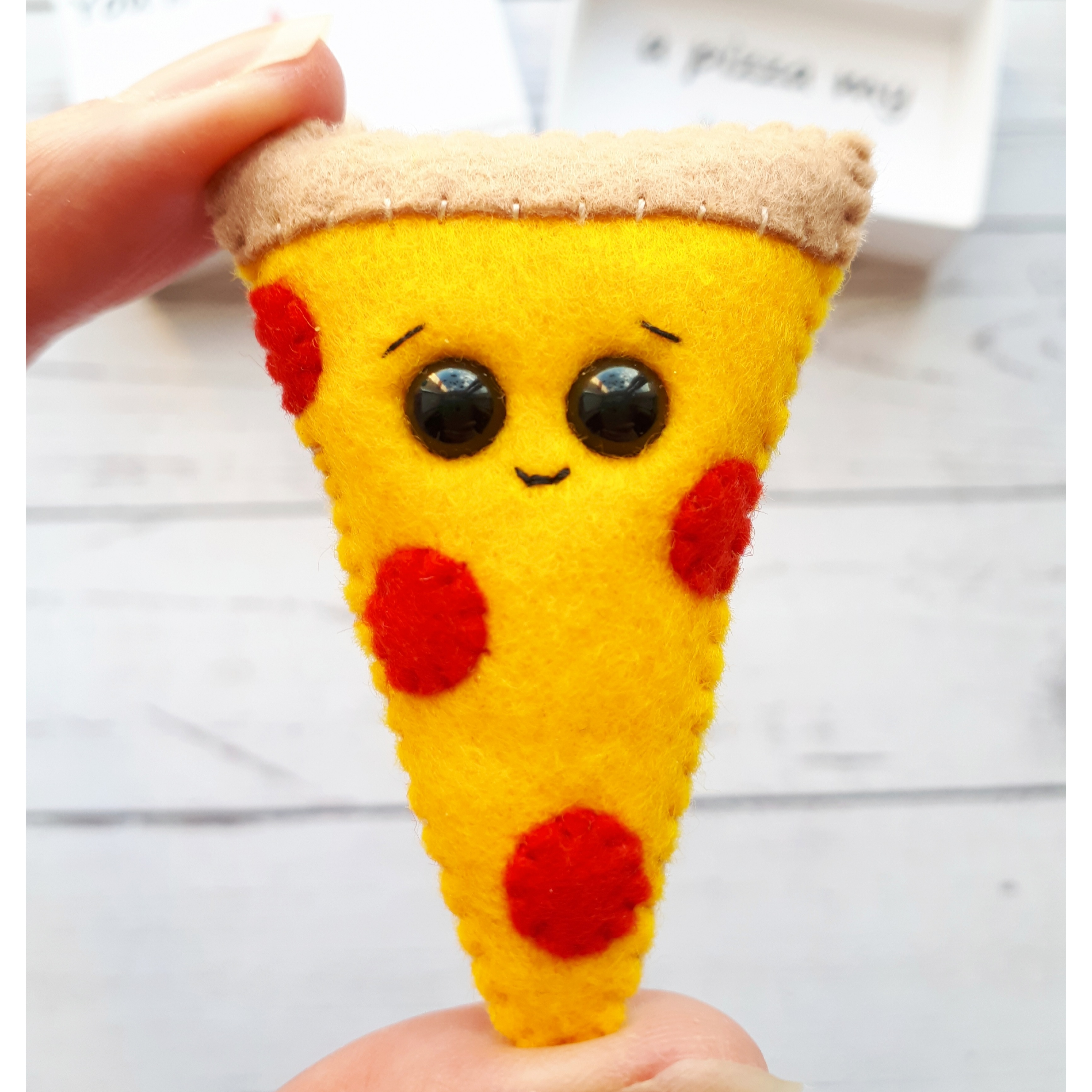 Cute Pizza plush, Pocket hug in a box, Food pun cards, Love - Inspire ...