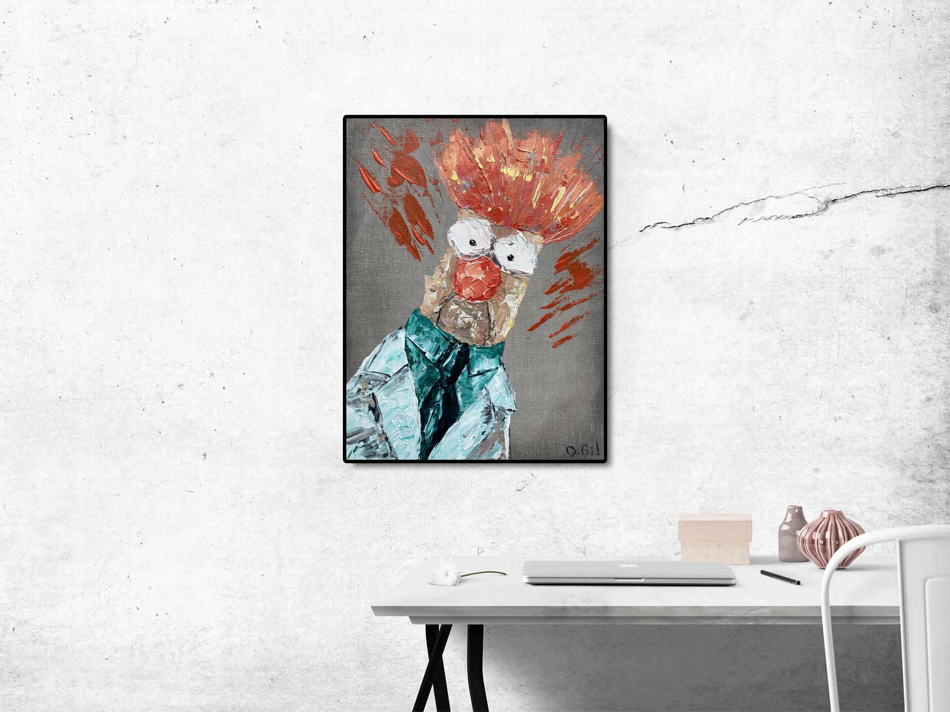 Beaker Original Wall Art / Beaker Abstract Painting / Pop Ar - Inspire ...