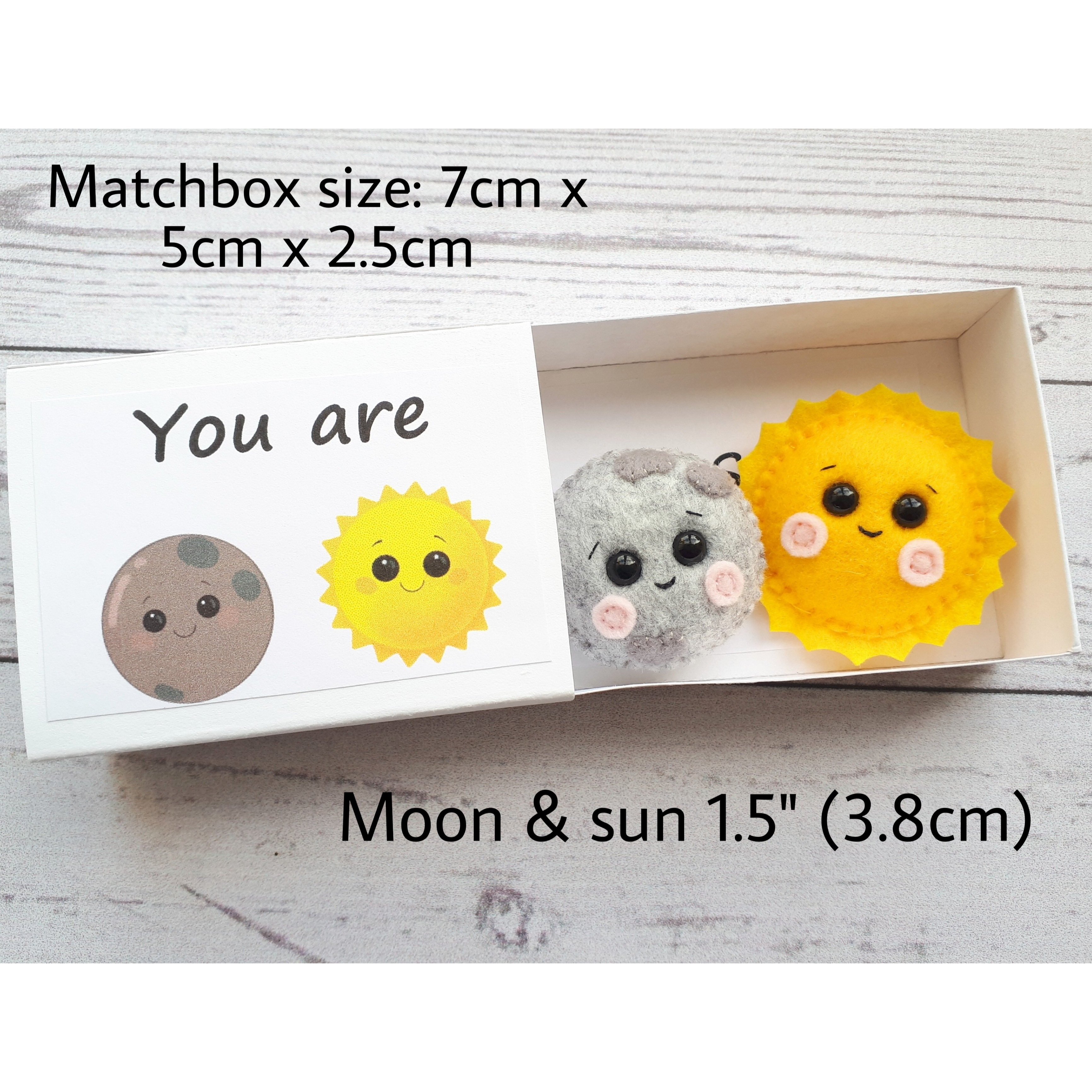 Sun and moon plush, Pocket hug in a box, Long distance frien - Inspire ...