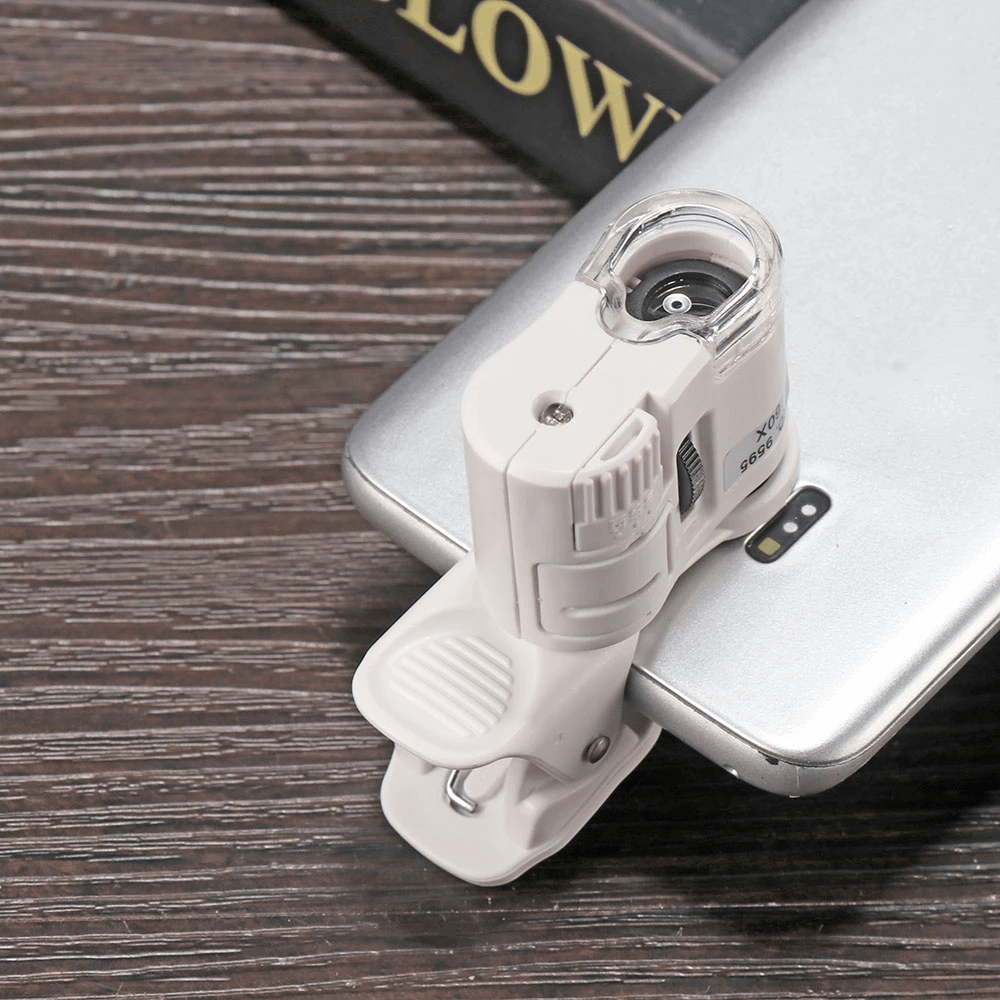 60x Magnifier Clip-On Microscope UV Light - Inspire Uplift