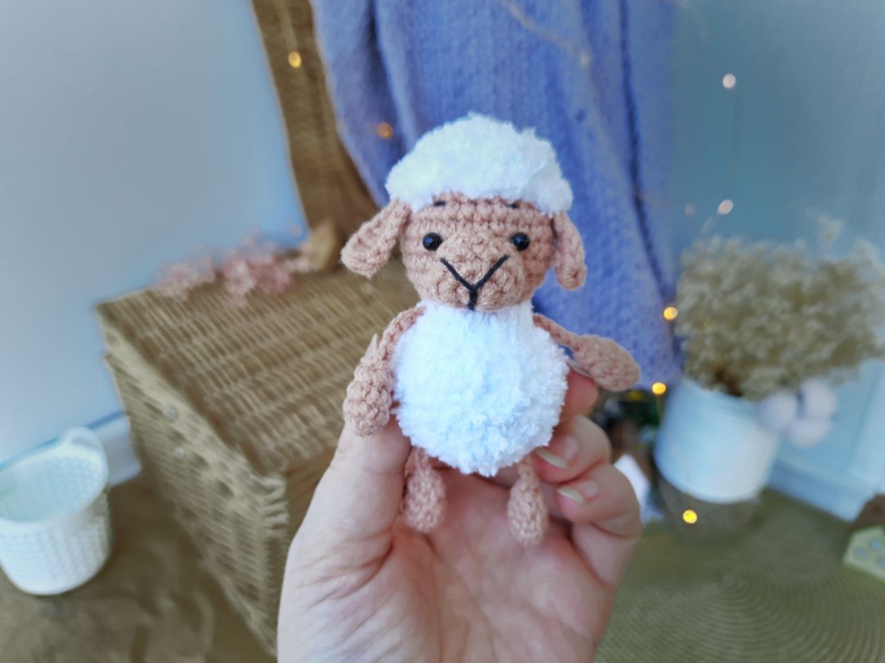 Amigurumi sheep Crochet pattern. Crochet miniature sheep tut - Inspire ...