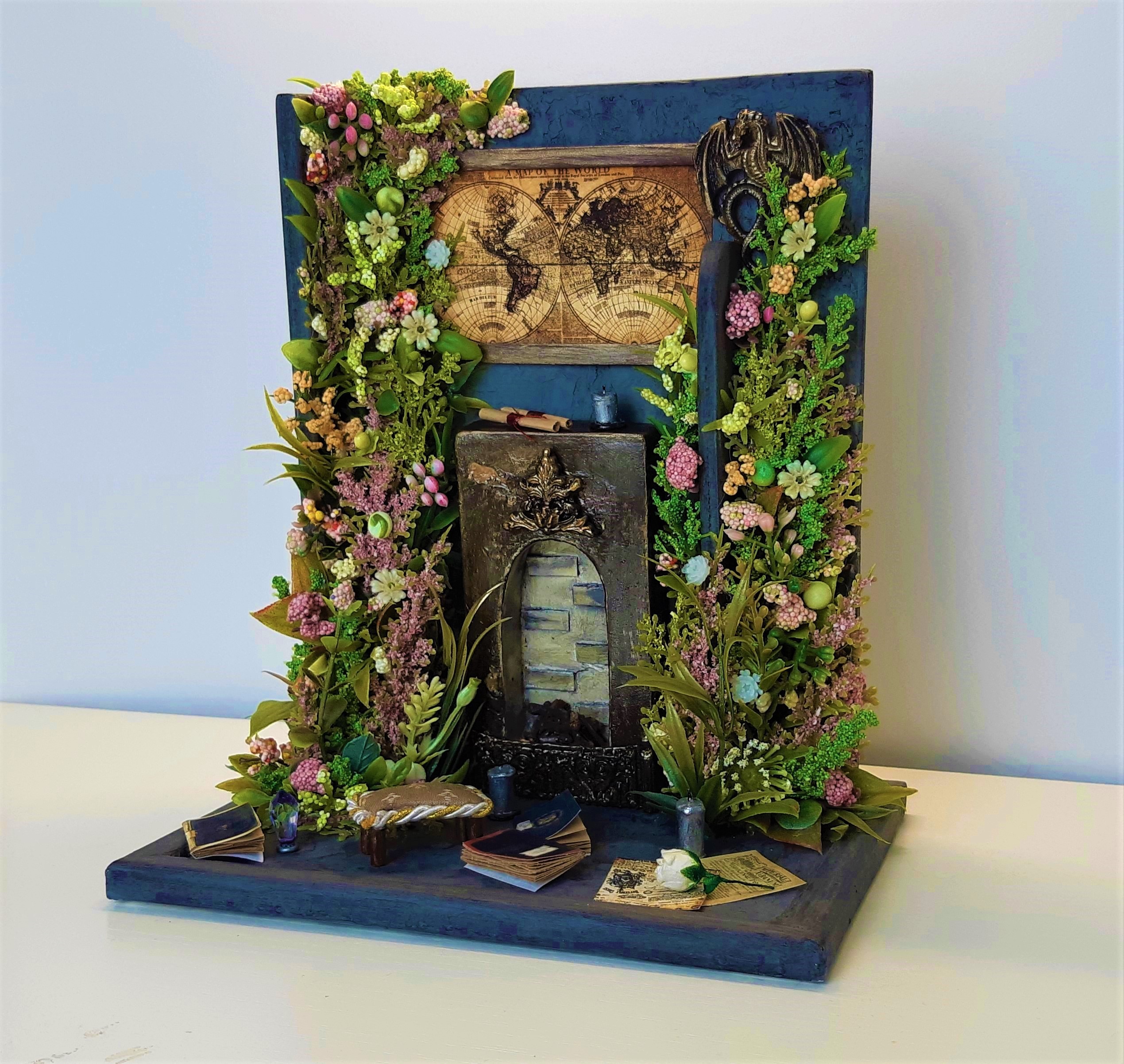 Miniature garden, Original sculpture, Diorama, Flower sculpt - Inspire ...