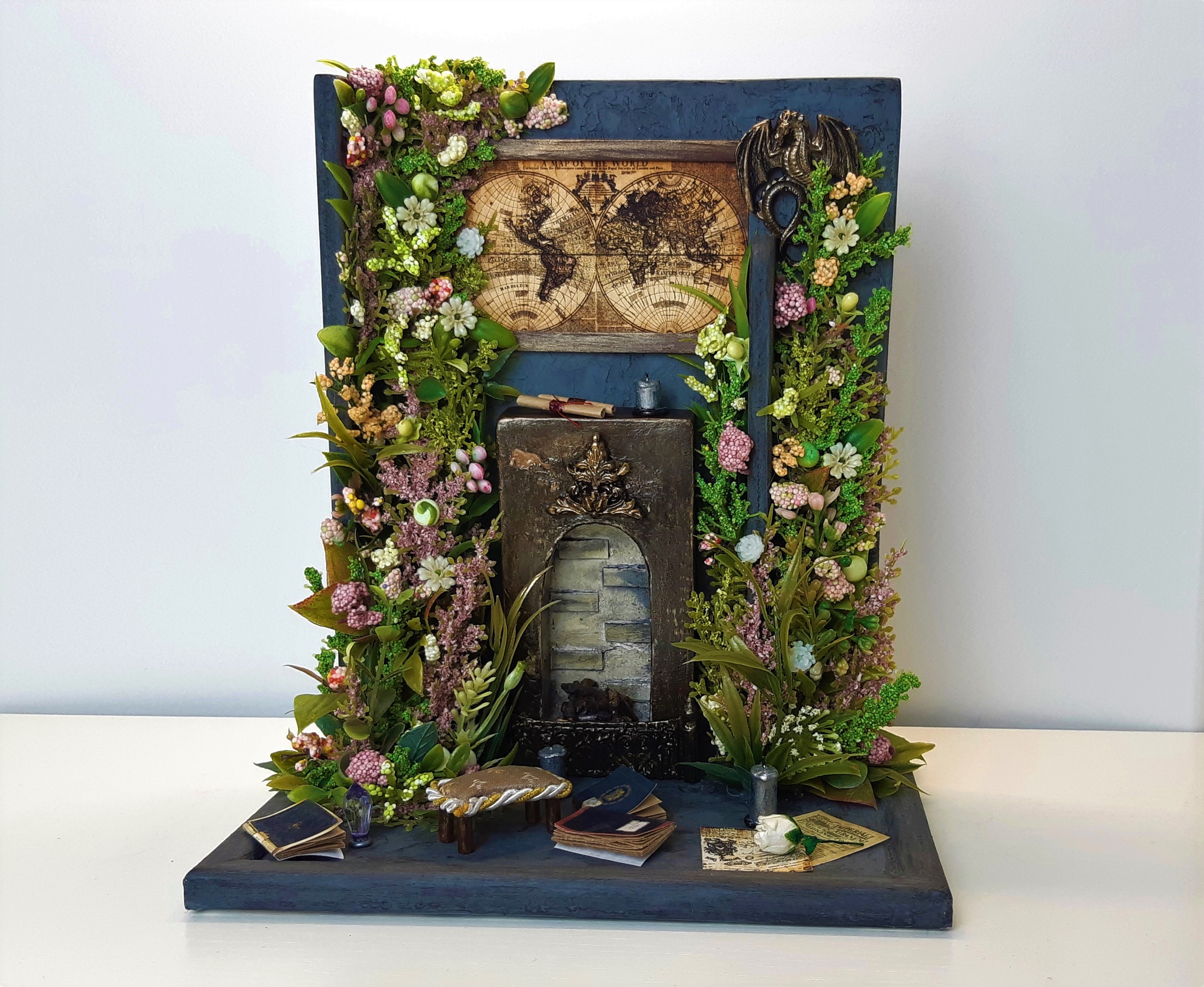 Miniature garden, Original sculpture, Diorama, Flower sculpt - Inspire ...
