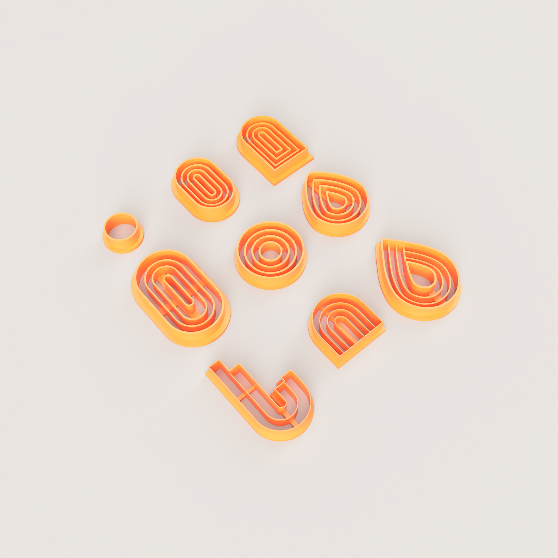 3D Model STL FILE CONTOUR POLYMER CUTTER - Inspire Uplift