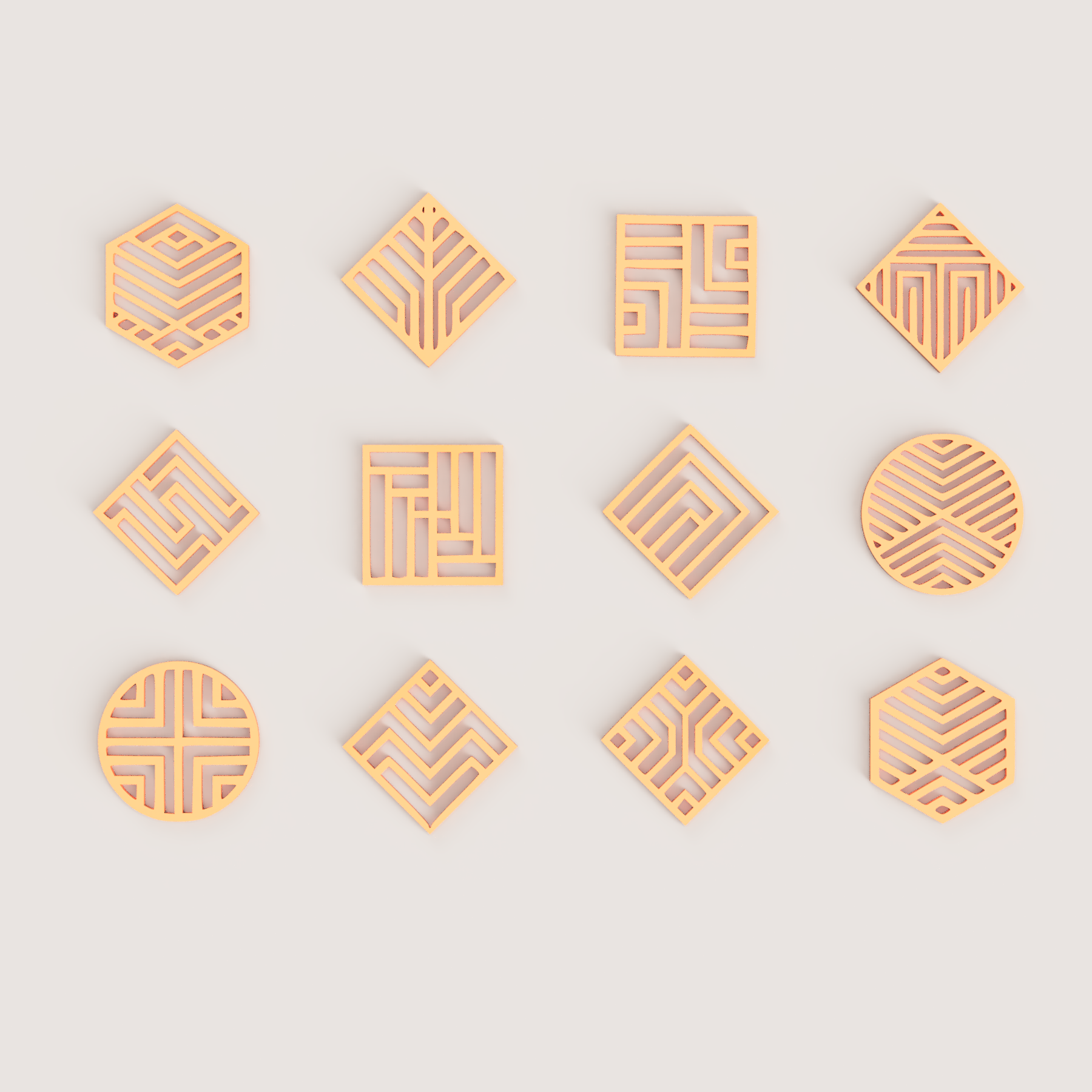 3D Model STL FILE LINES POLYMER CUTTER | Inspire Uplift