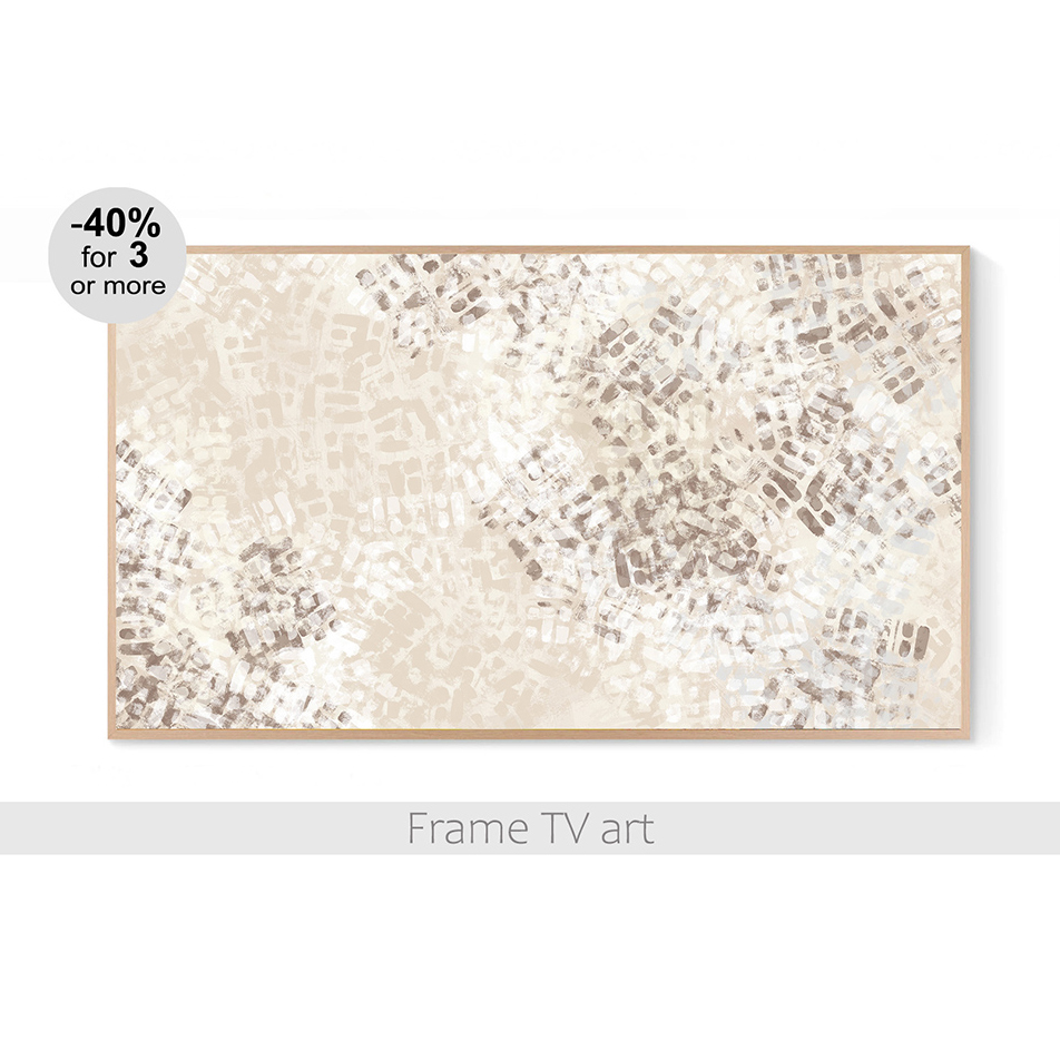 Samsung Frame Tv Art | 4K Abstract Black And Gold Flower Leaves Art For ...