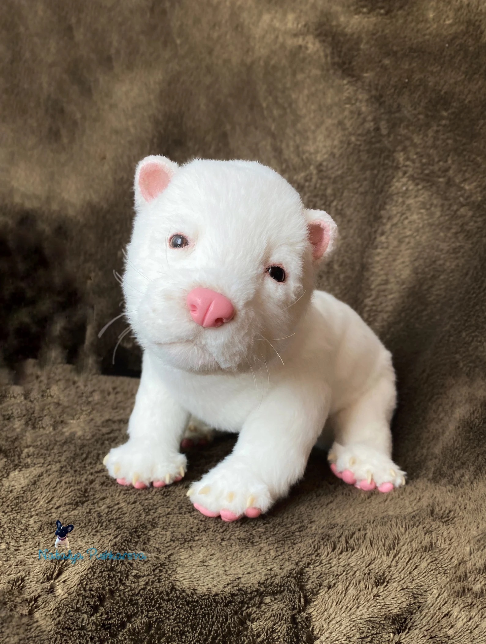 Custom order white mink animal - Inspire Uplift
