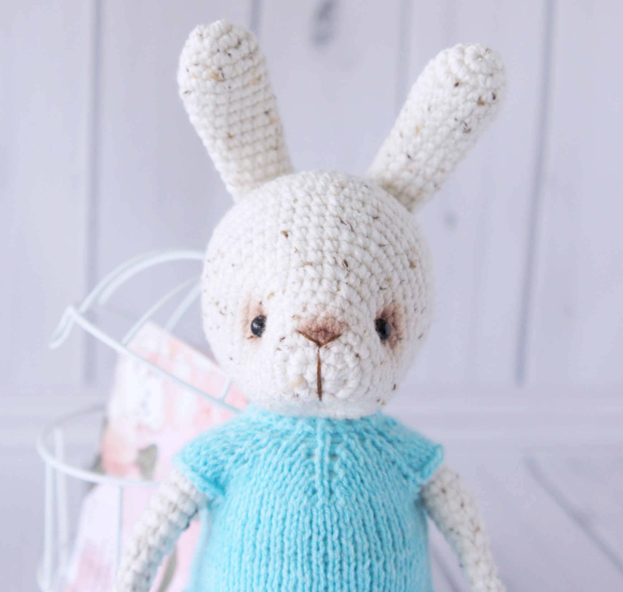 Baby Bunny rabbit doll, Cute bunny toy, Stuffed animal toy - Inspire Uplift