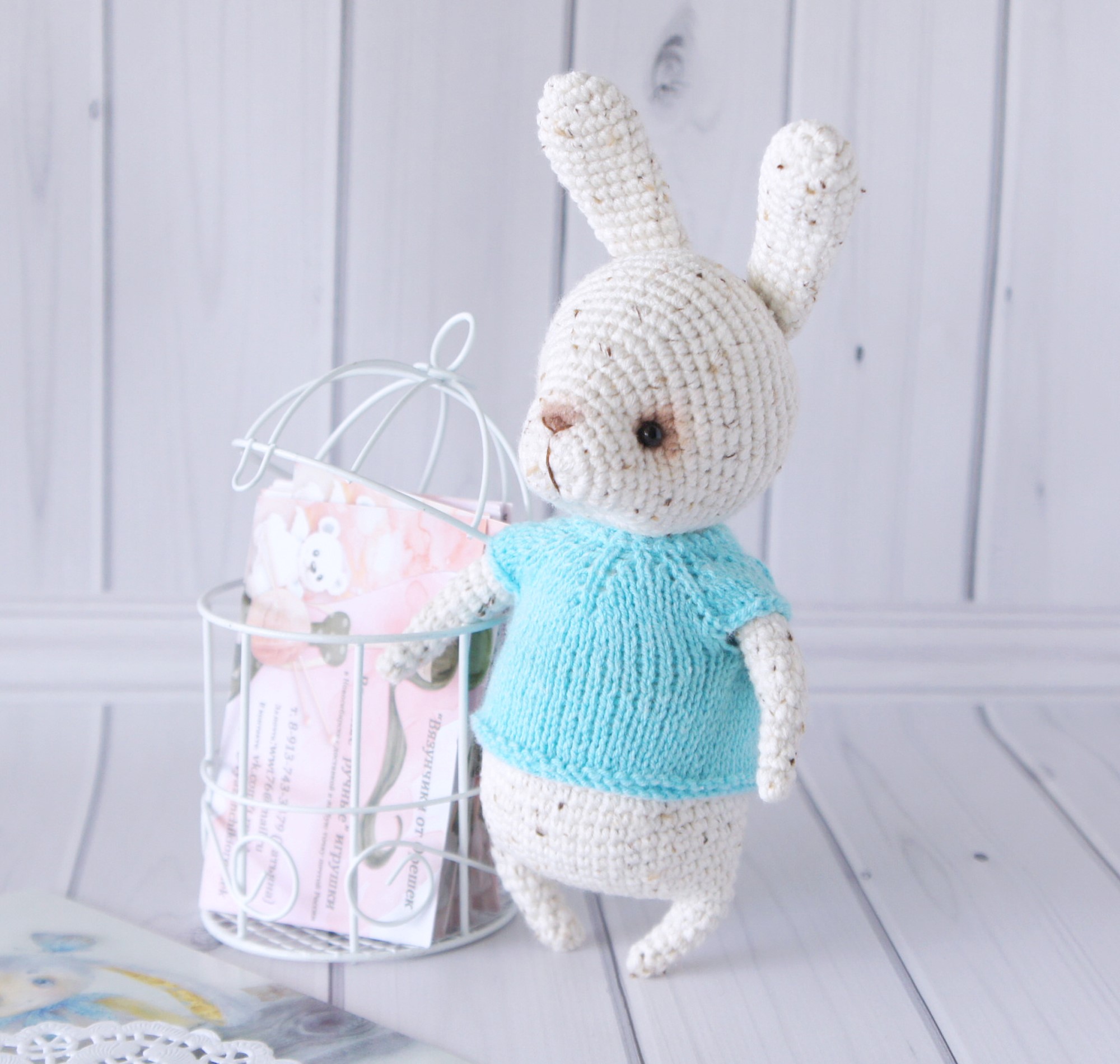 Baby Bunny rabbit doll, Cute bunny toy, Stuffed animal toy - Inspire Uplift