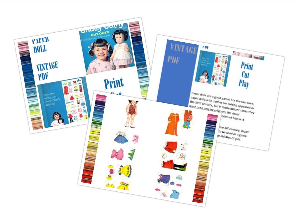 Digital | Vintage Paper Doll | Printable - Print - Cut - Pla - Inspire ...