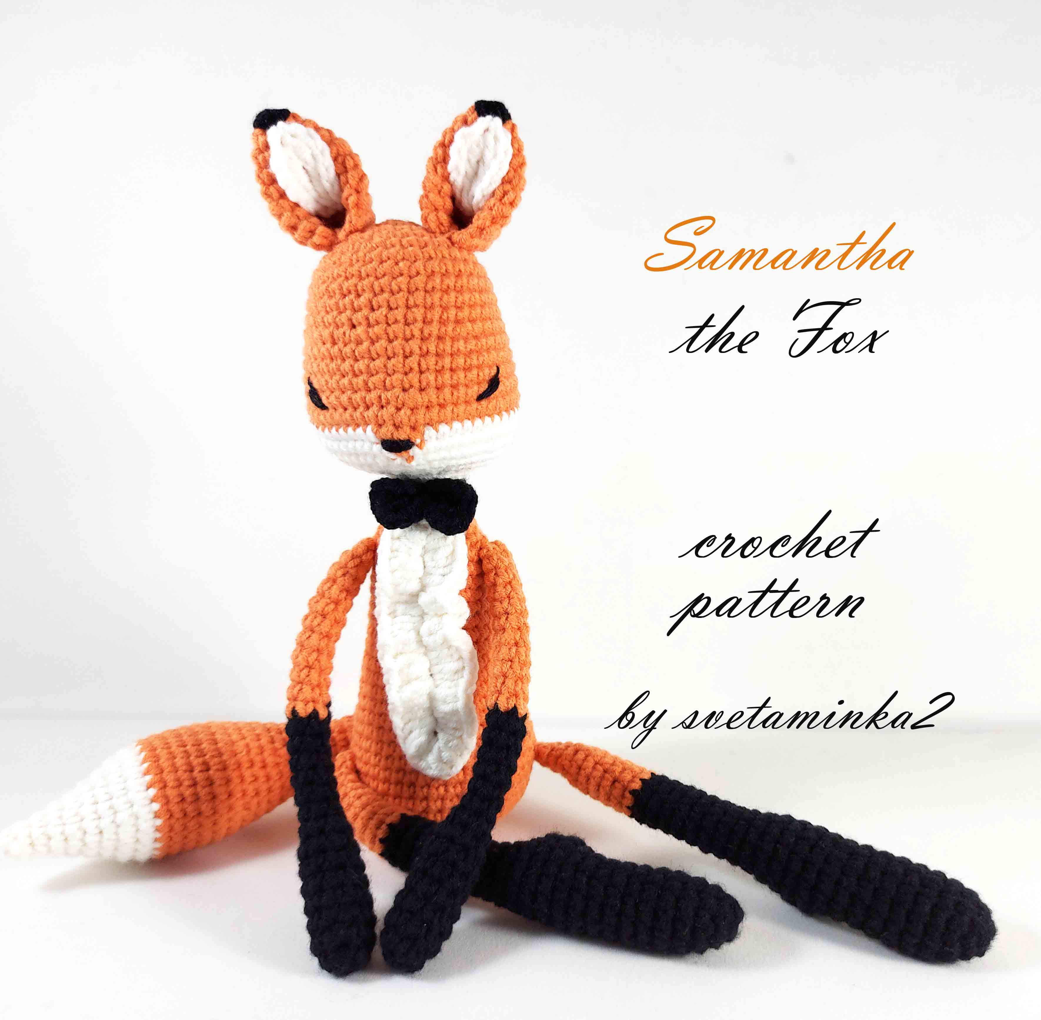 Fox Crochet Pattern Fox Amigurumi Pattern Red Fox Crochet Pa - Inspire ...