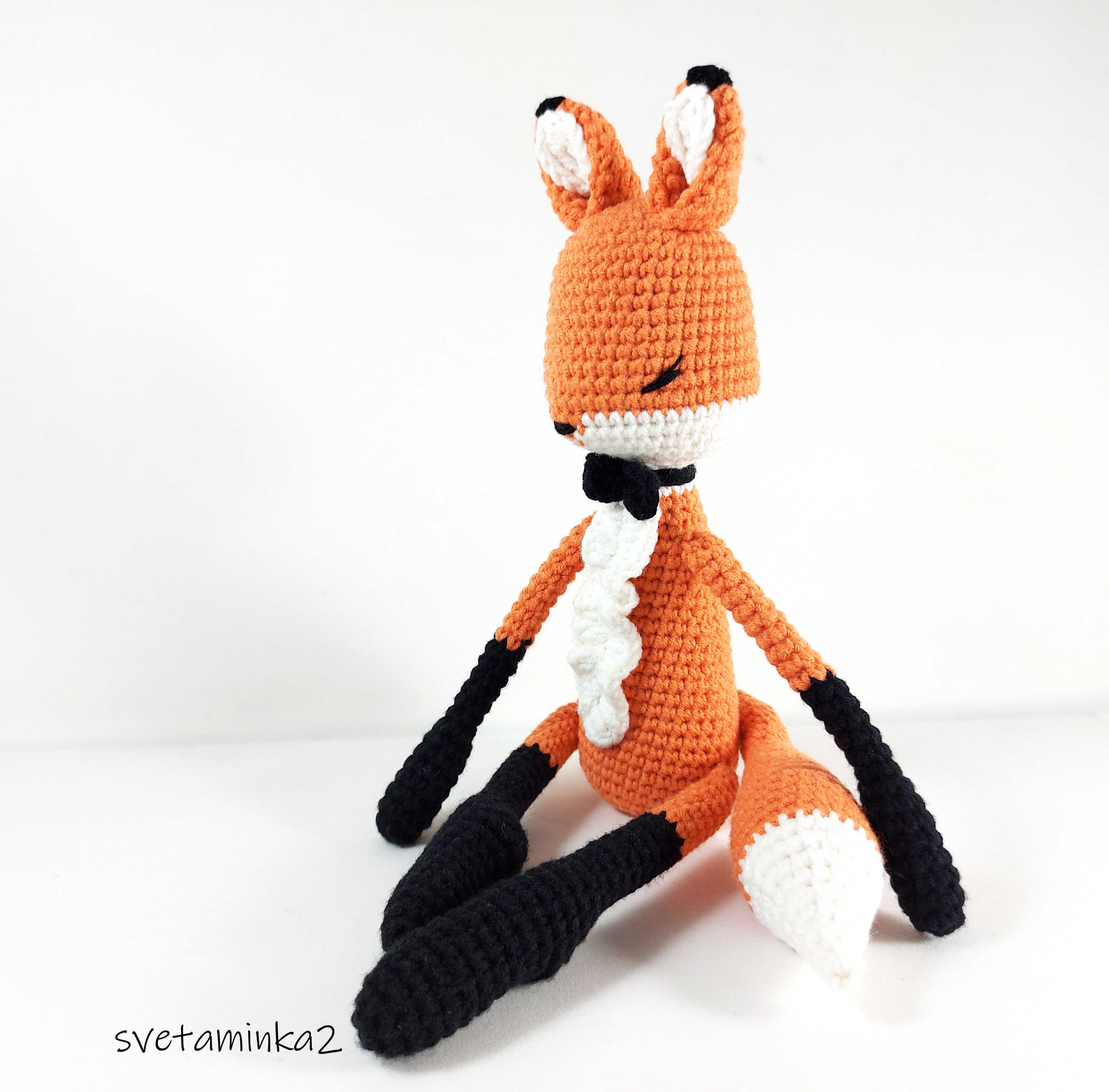 Fox Crochet Pattern Fox Amigurumi Pattern Red Fox Crochet Pa - Inspire ...