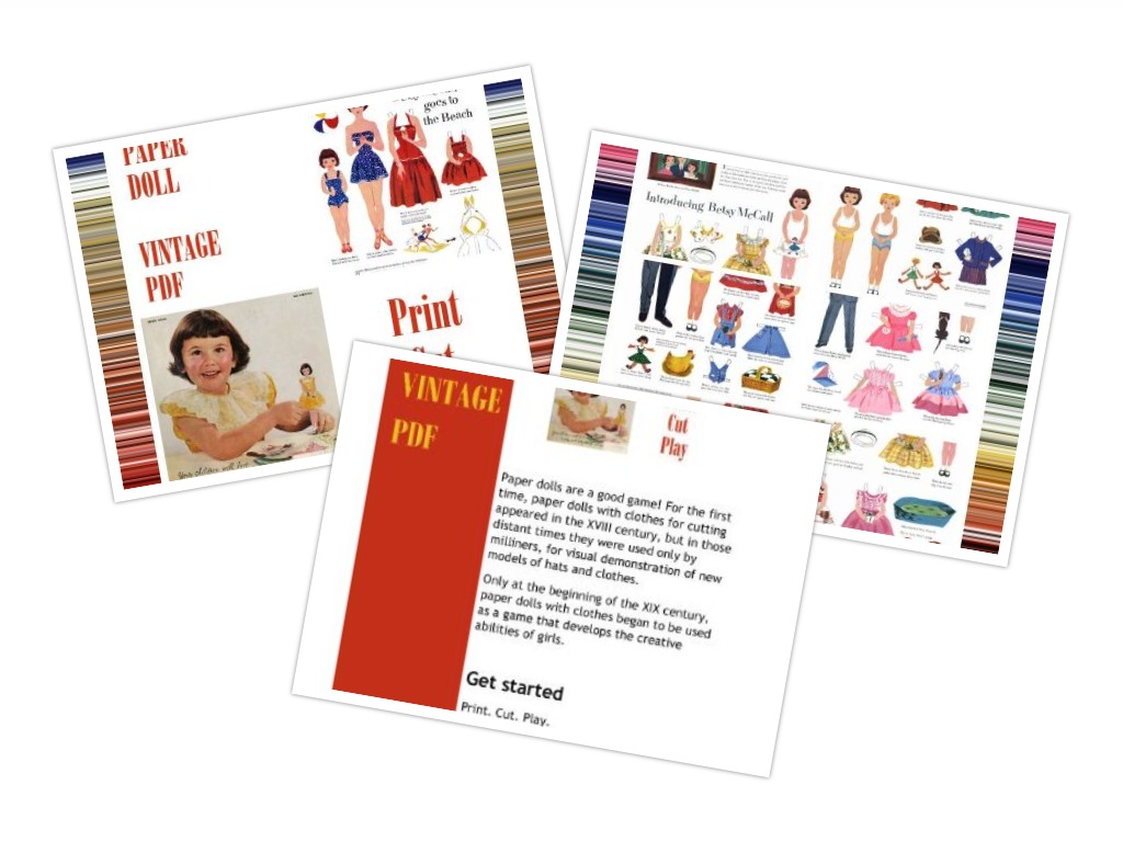 Digital | Vintage Paper Doll | Printable - Print - Cut - Pla - Inspire ...