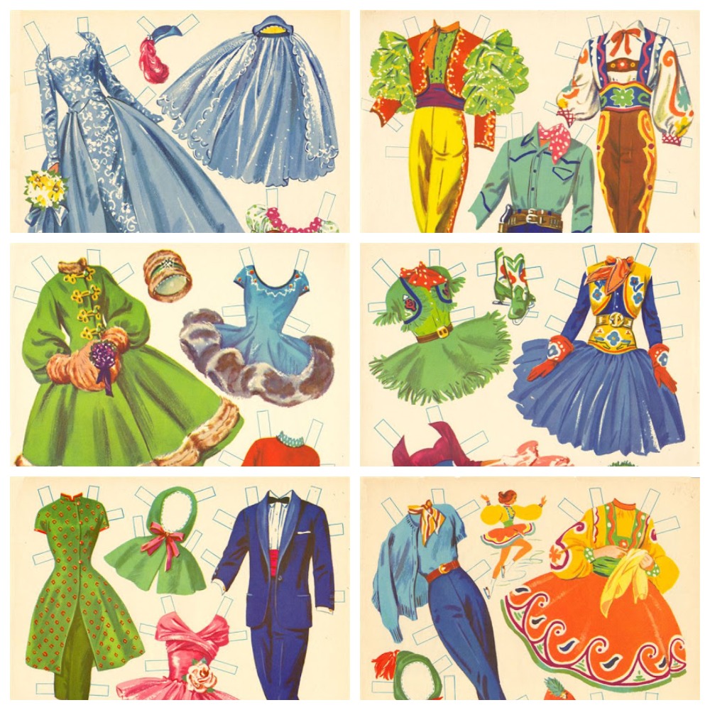 Digital | Vintage Paper Doll | Printable - Print - Cut - Pla - Inspire ...