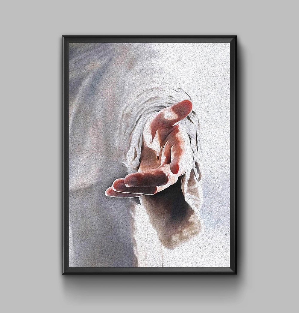 Give me your hand, religious poster, hand of god art work, d | Inspire ...