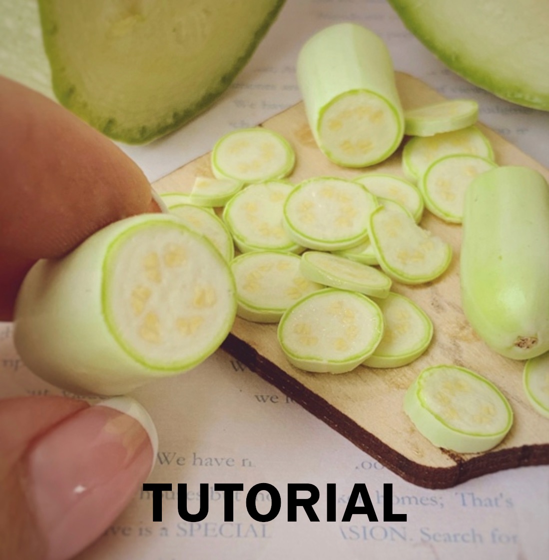 Miniature squash (cane, zucchini). TUTORIAL polymer clay. Mi - Inspire ...
