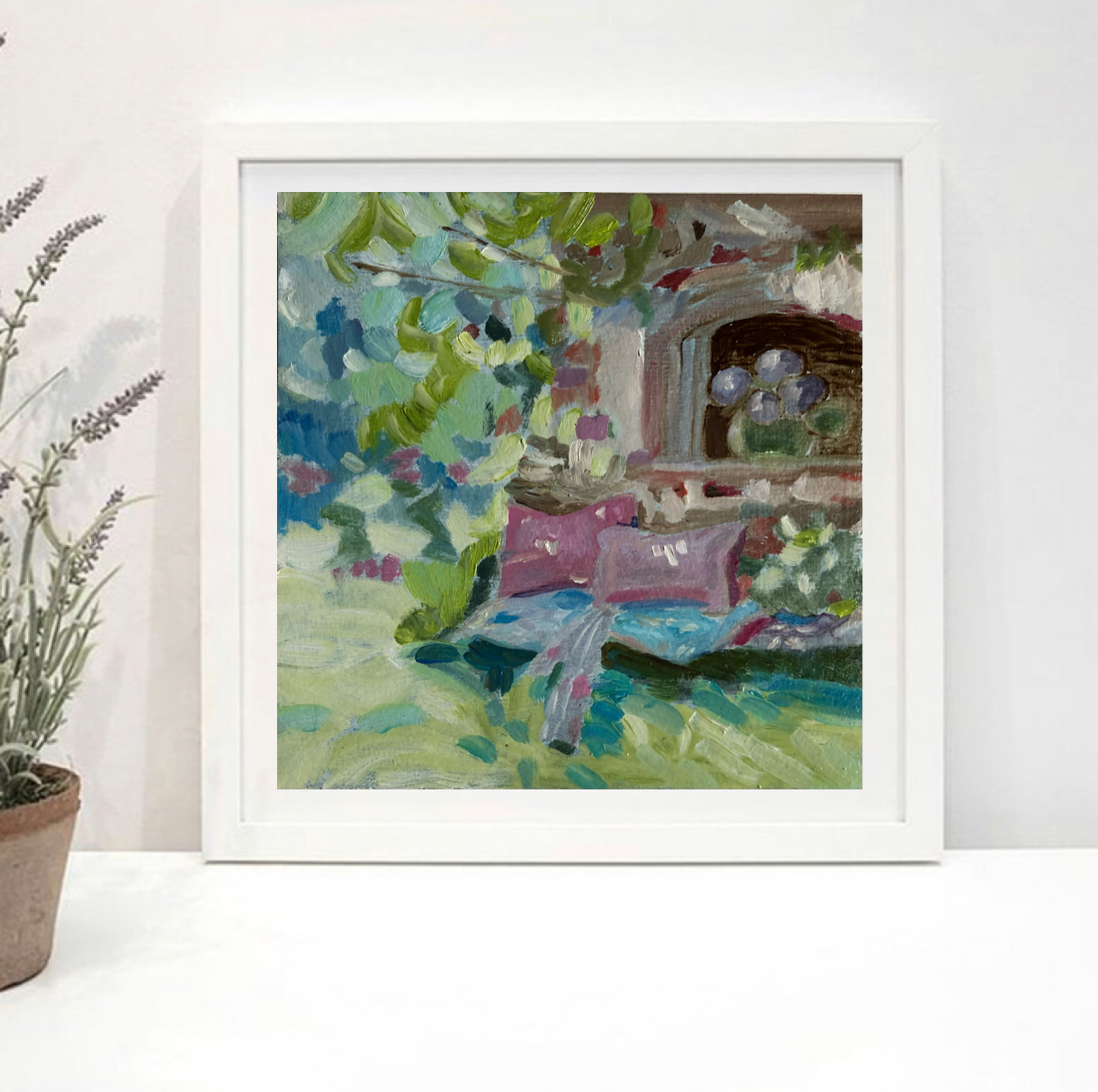 Summer day artwork original oil painting | Inspire Uplift