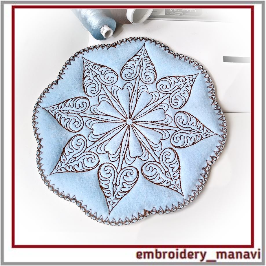 ITH machine embroidery design napkins lunch mat plates mugs | Inspire ...