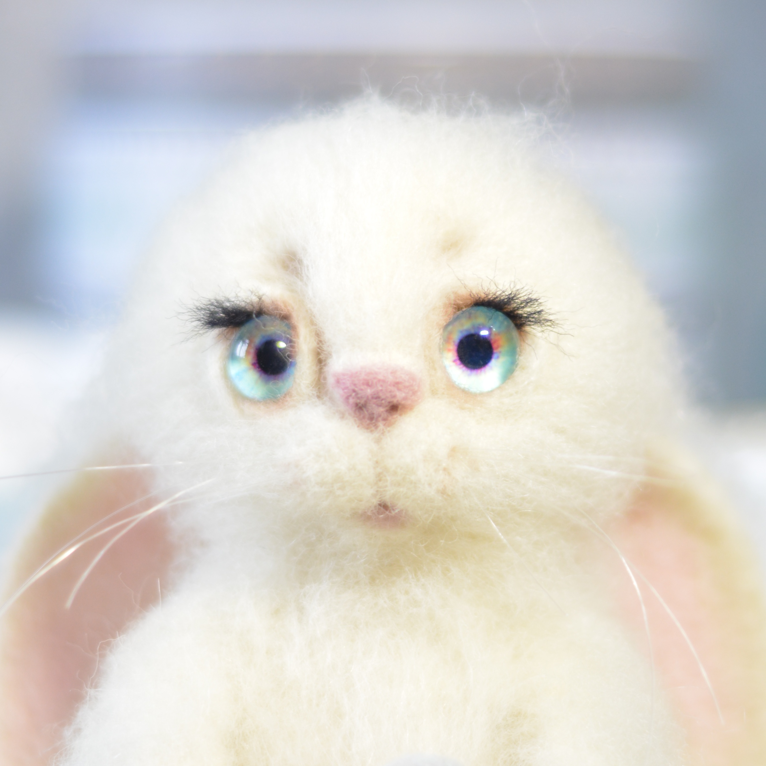 Needle felted bunny / White rabbit toy/ Rabbit doll/Felt rab - Inspire ...